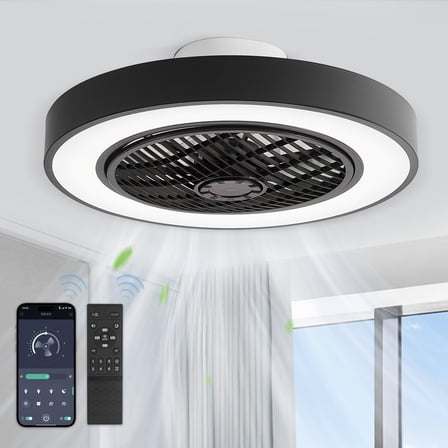 Easy Install Hampton Bay Campbell 52" LED Ceiling Fan, Mediterranean ...