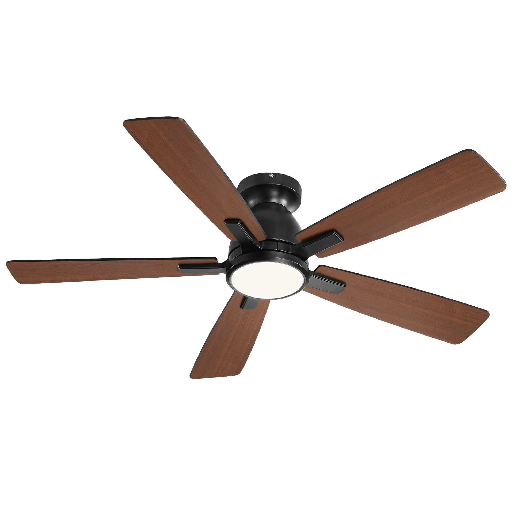 Zardon 46-Inch Flush Mount Ceiling Fan with Light - Remote Control, 6 ...
