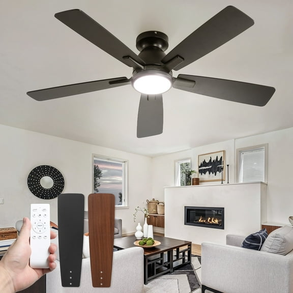 Zardon 62 inch Ceiling Fan with Light and Remote Control - Quiet DC ...