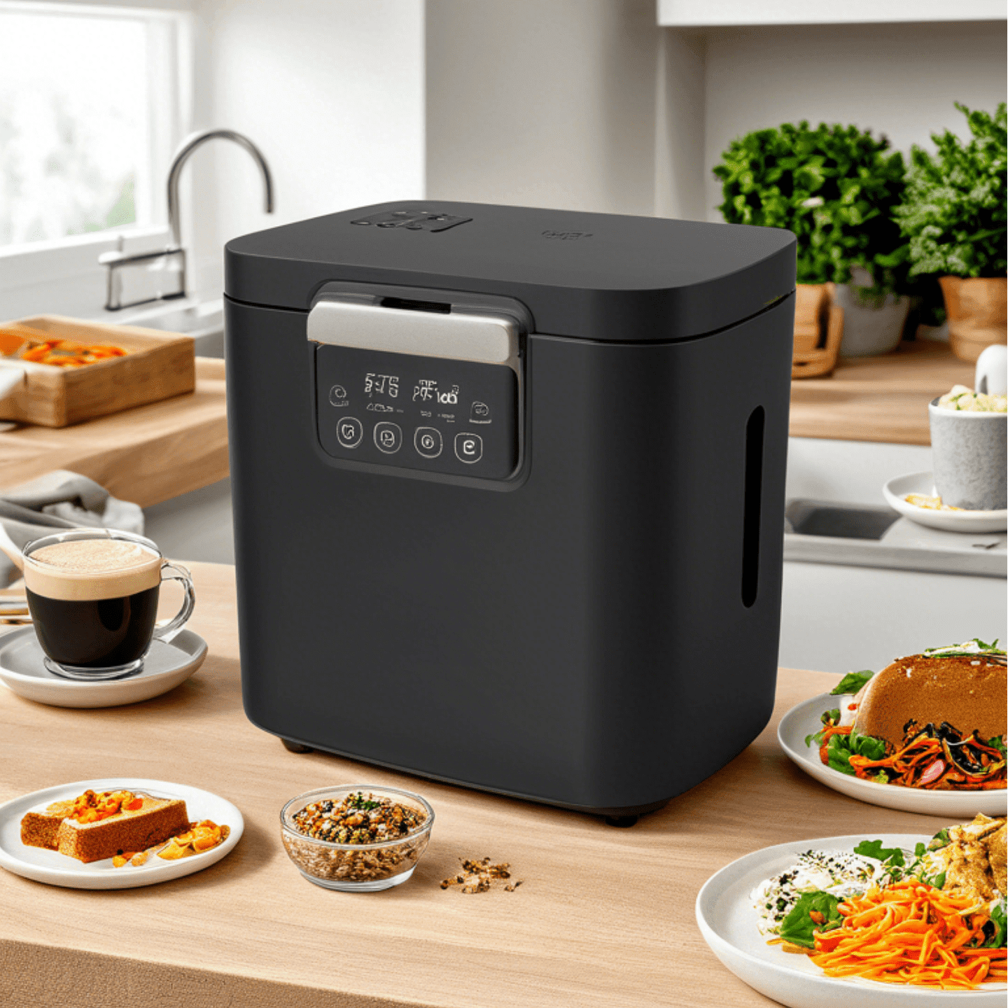 Zardon 4L Electric Composter: Smart Indoor/Outdoor Waste Dispenser with ...