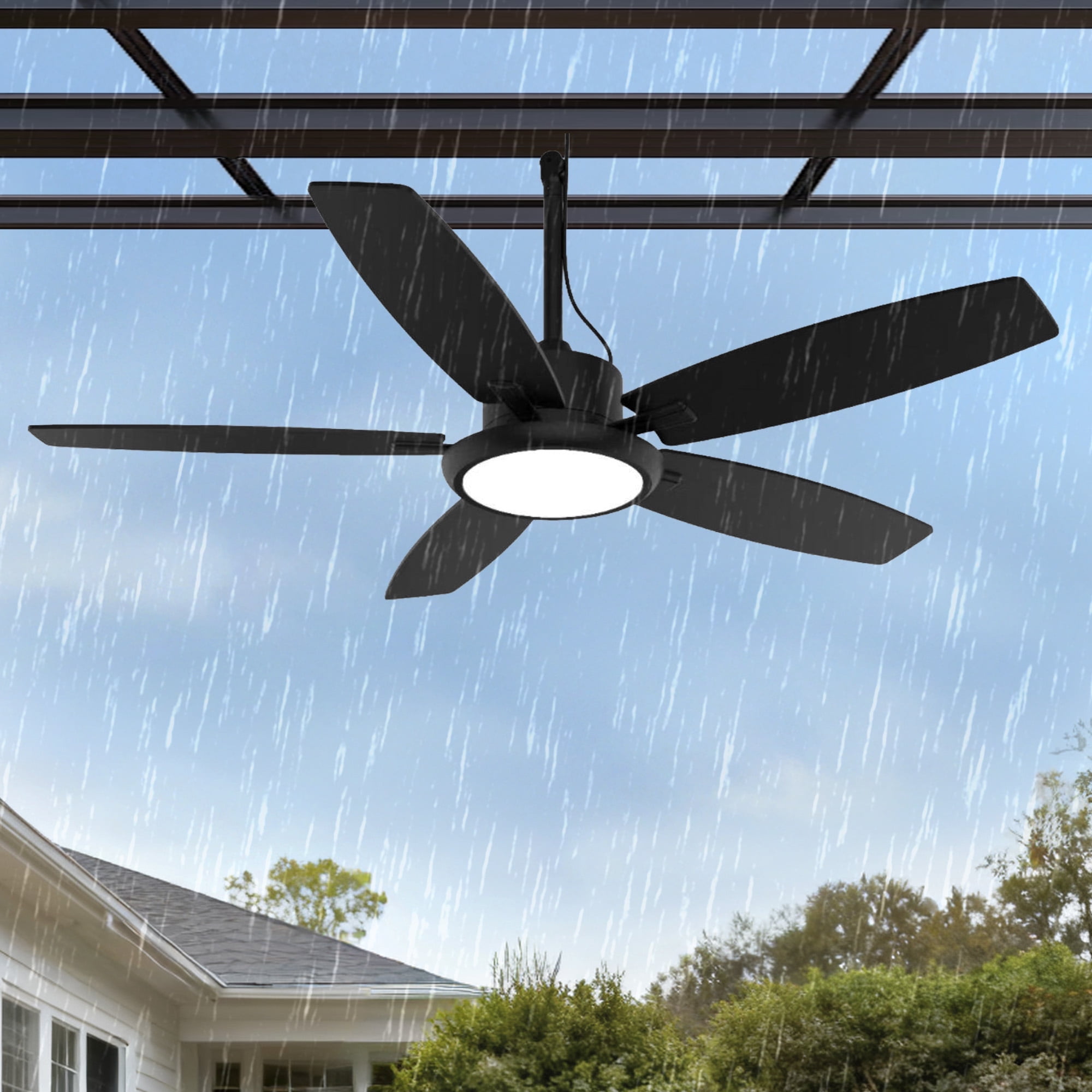 Zardon 52" Ceiling Fan with Light and Remote Control, Waterproof ...