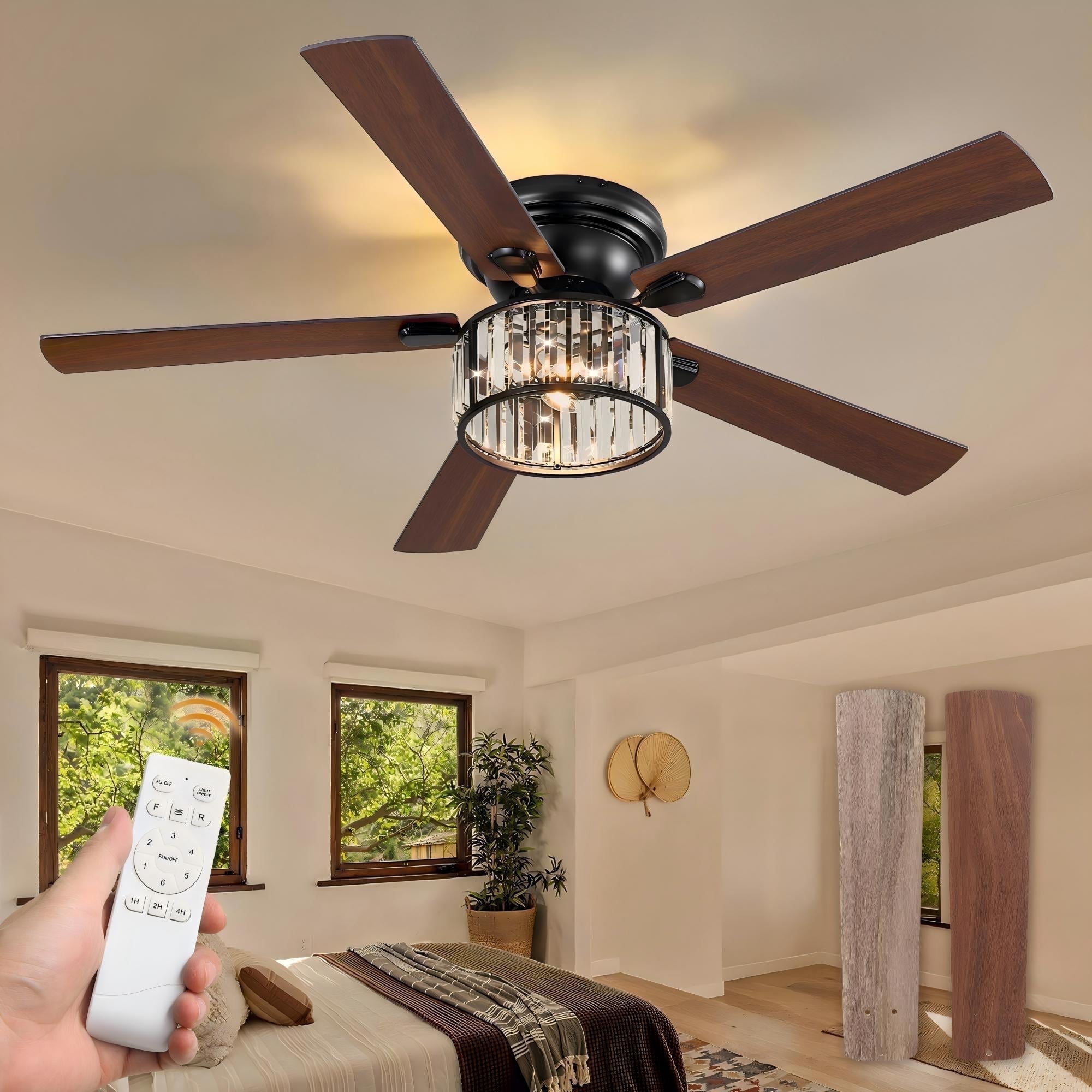 Zardon 56in Indoor Ceiling Fans with Light and Remote Control, Low ...