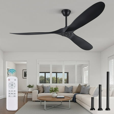 Global Industrial Commercial 60" White Blade Industrial Ceiling Fan ...