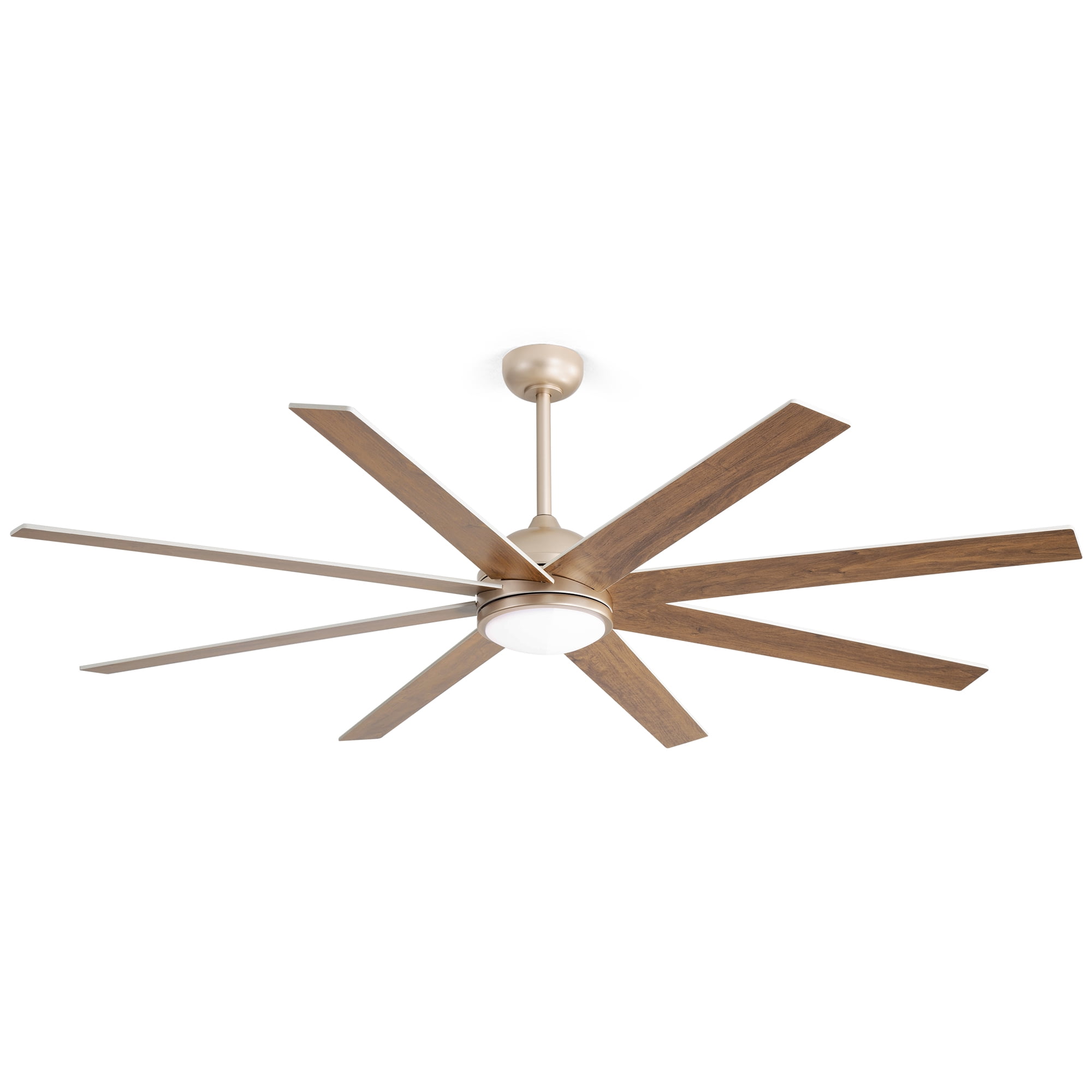 Zardon 72 inch Large Ceiling Fan with Light and Remote, Indoor Gold ...