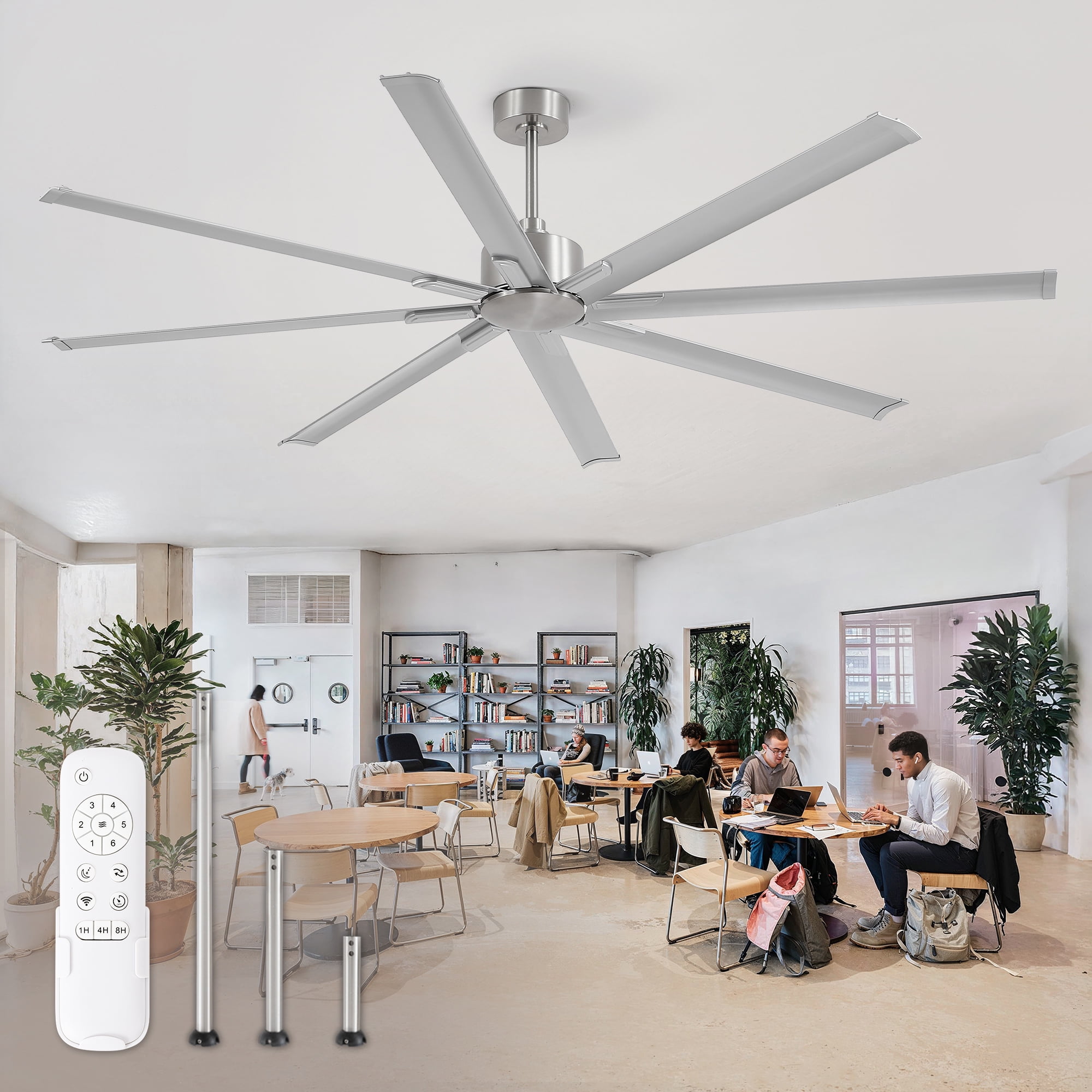 Zardon 84-inch Ceiling Fan - Eco-Friendly, Energy Efficient, 6-Speed ...