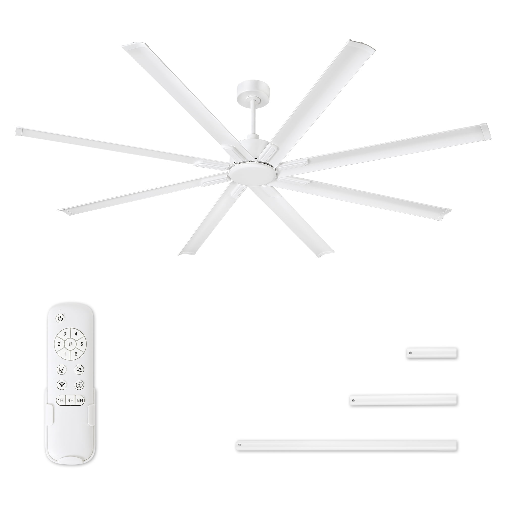 Zardon 84-inch Ceiling Fan - Eco-Friendly, Energy Efficient, 6-Speed ...