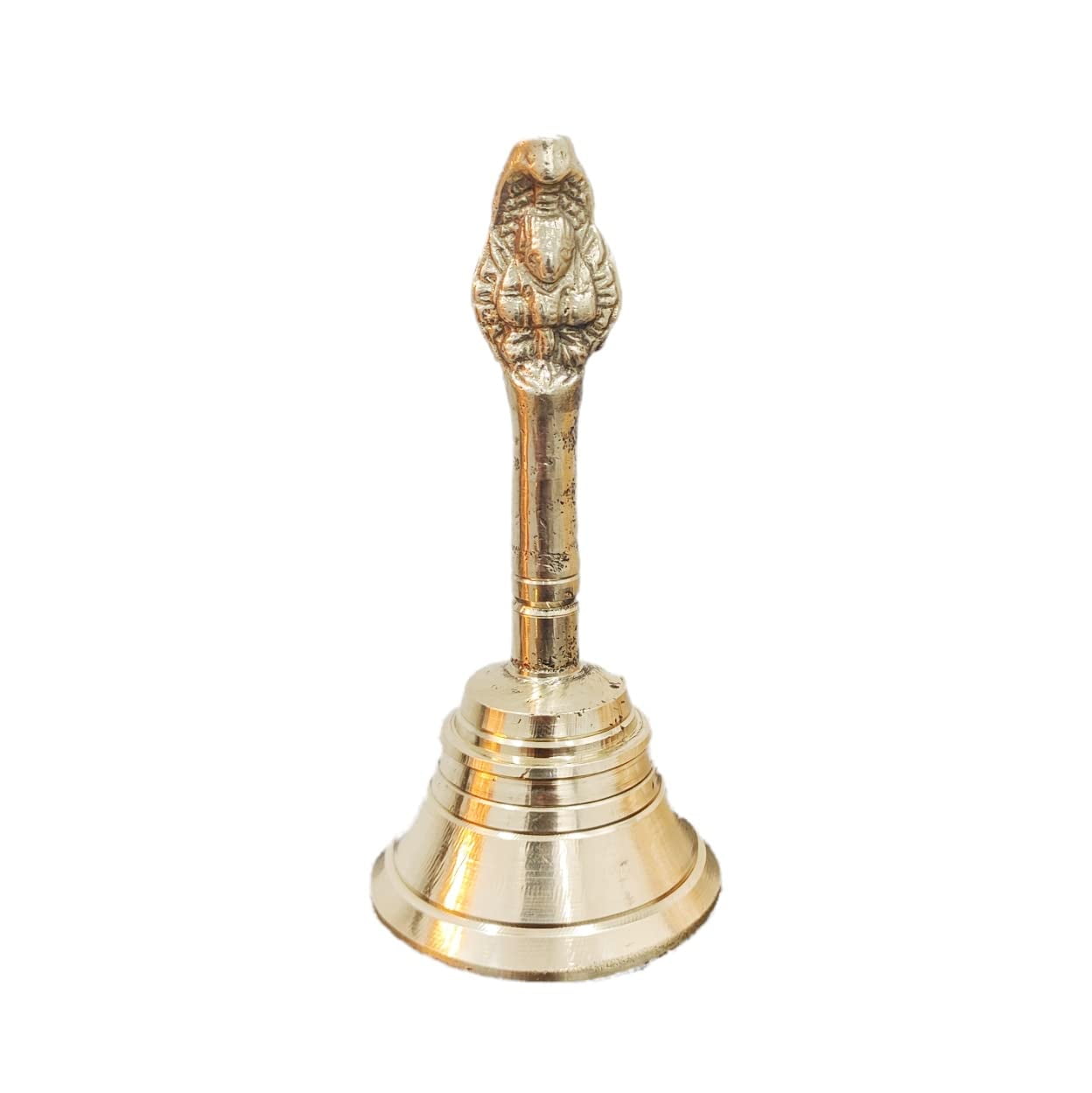 ZariiWalaa Shri Garuda Design Pure Brass Pooja Ghanti Bell Poojan ...