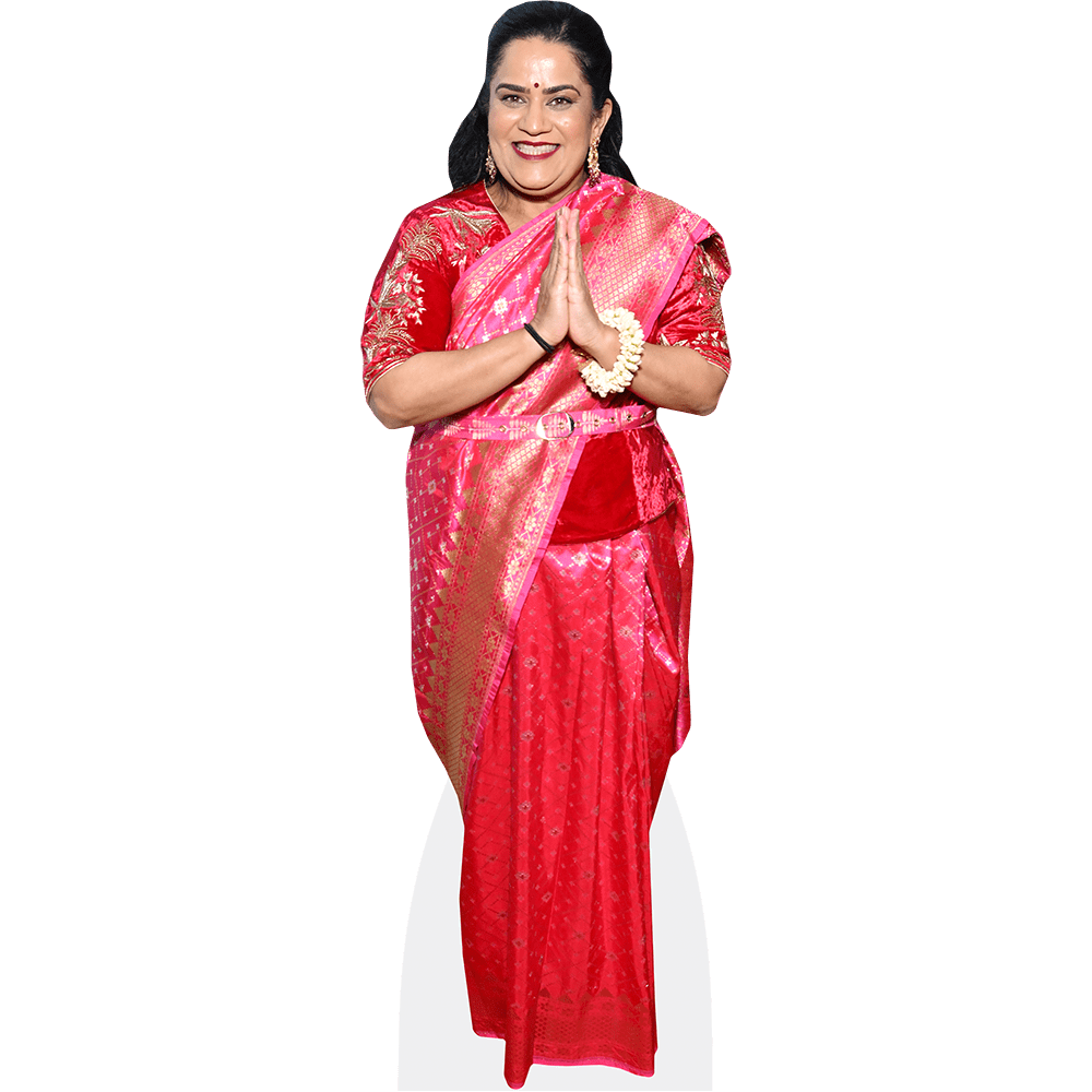 Zarna Garg (Pink Sari) Mini Size Cutout. Standee. - Walmart.com