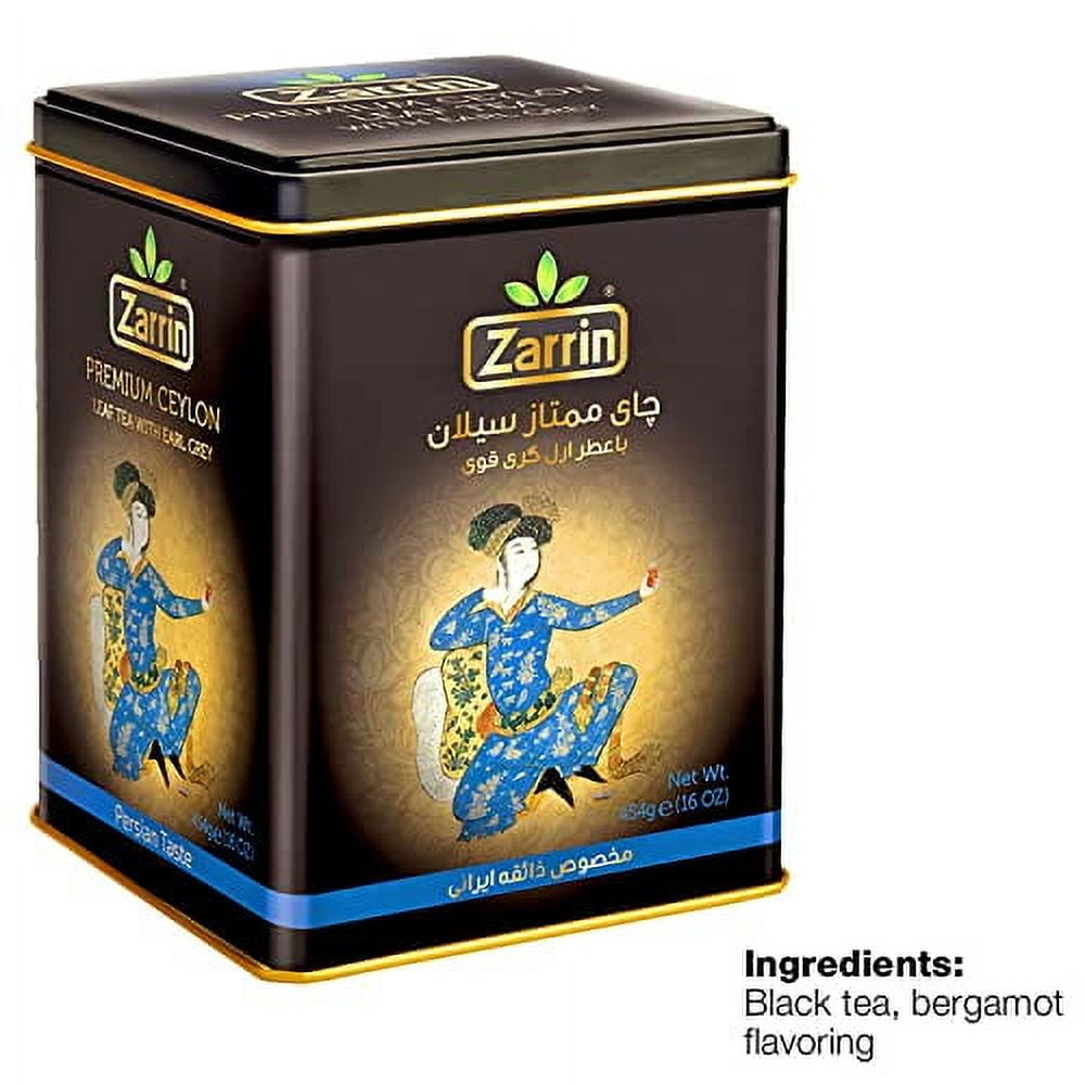 Zarrin - Premium Ceylon Black Tea with Earl Grey, 400g (Loose Leaf Tea ...