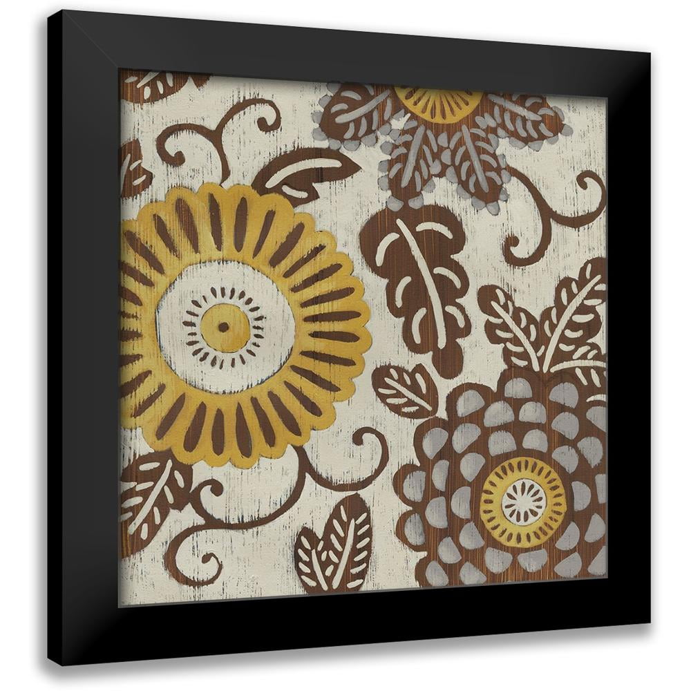 Zarris, Chariklia 12x12 Black Modern Framed Museum Art Print Titled ...