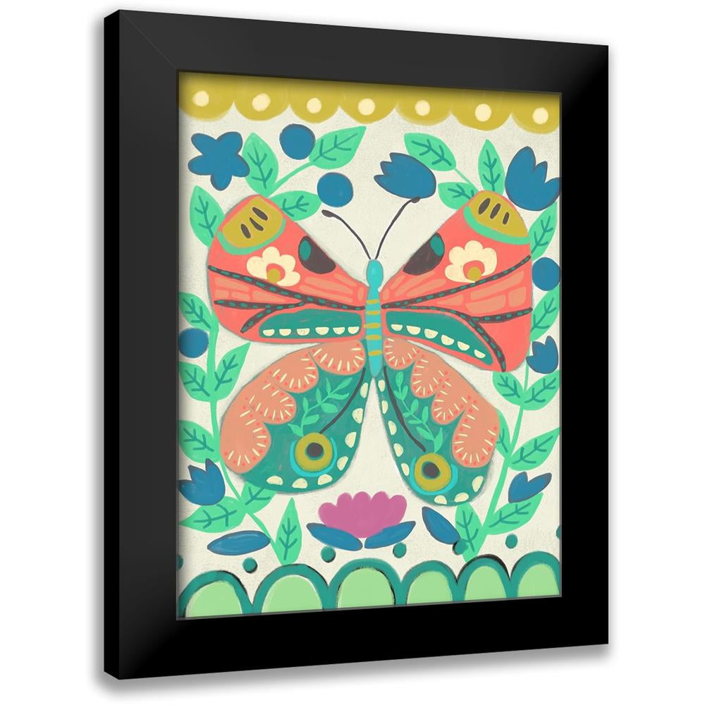 Zarris, Chariklia 15x18 Black Modern Framed Museum Art Print Titled - Flutterfly I - Walmart.com