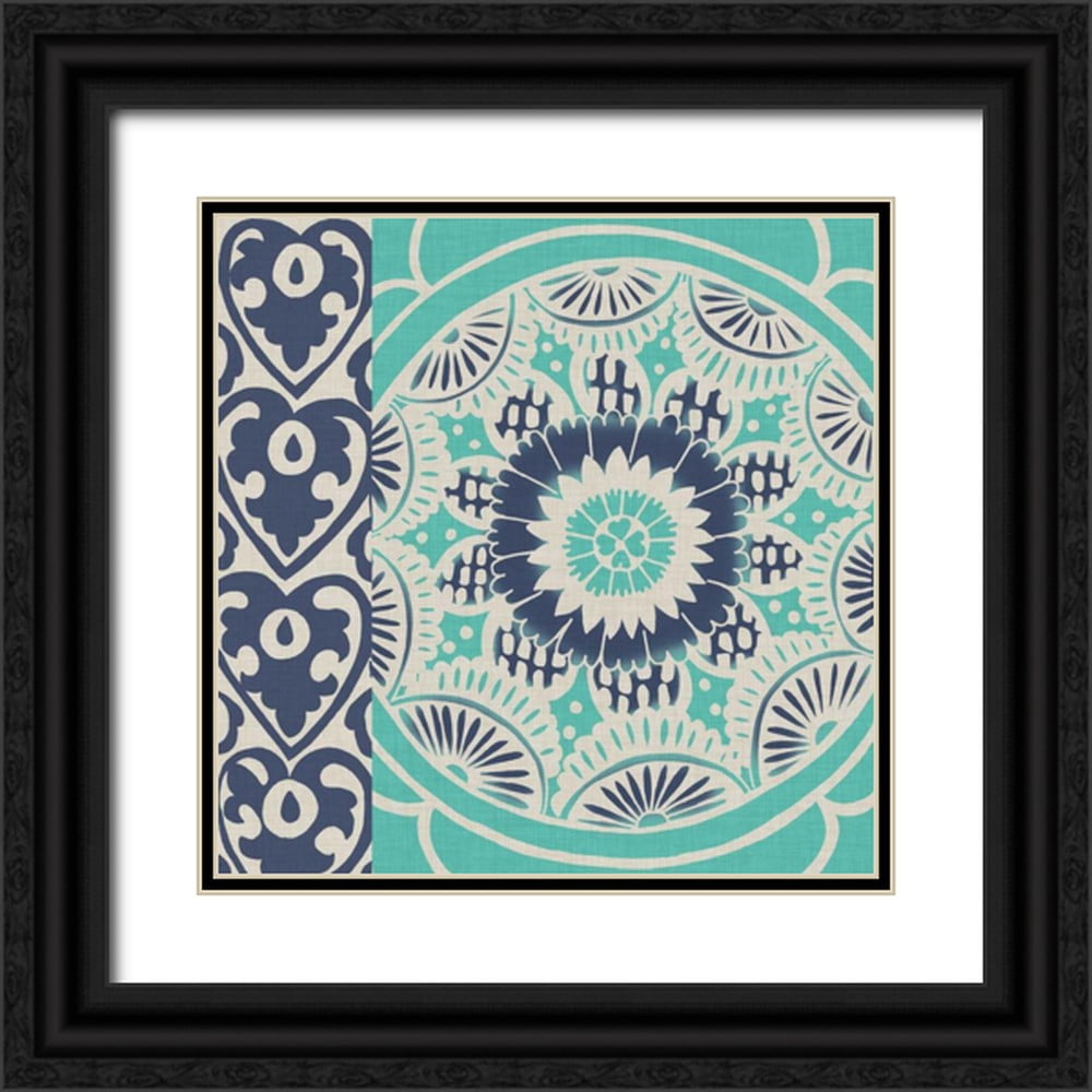 Zarris, Chariklia 20x20 Black Ornate Wood Framed with Double Matting ...