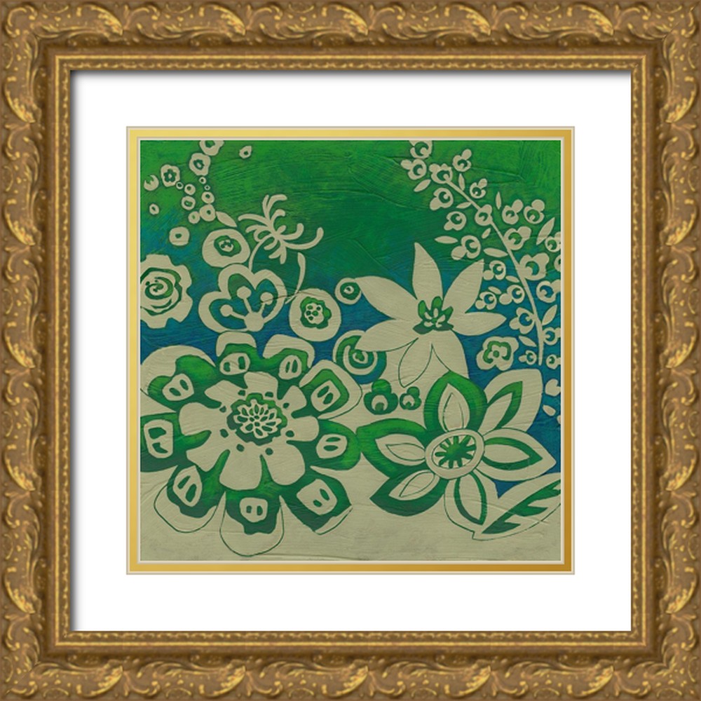 Zarris, Chariklia 20x20 Gold Ornate Wood Framed with Double Matting ...
