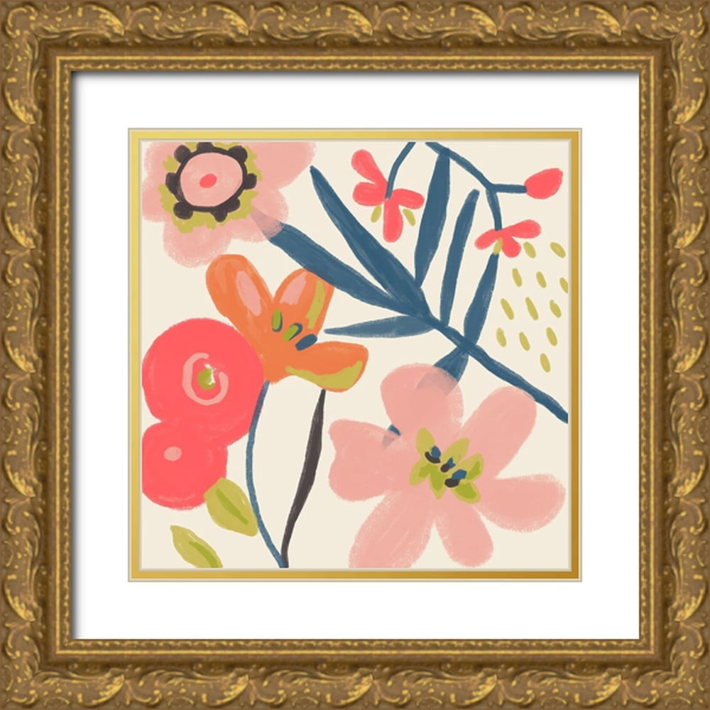 Zarris, Chariklia 20x20 Gold Ornate Wood Framed with Double Matting ...