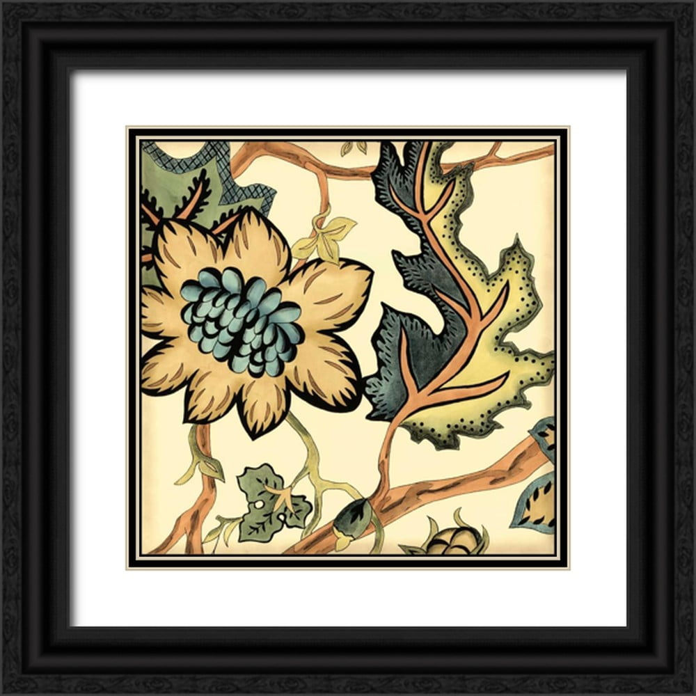 Zarris, Chariklia 26x26 Black Ornate Wood Framed with Double Matting ...