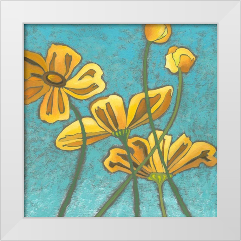 Zarris, Chariklia 26x26 White Modern Wood Framed Museum Art Print ...