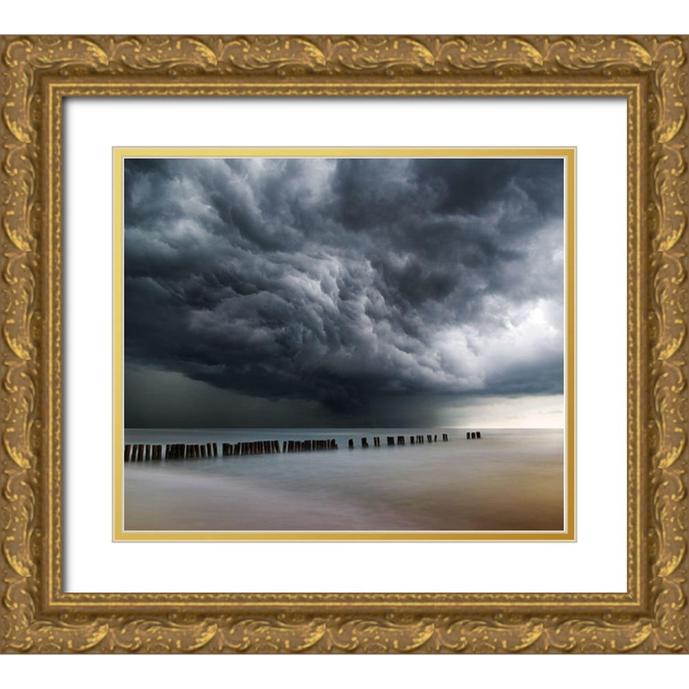 Zarys, Mindaugas 17x15 Gold Ornate Wood Framed with Double Matting ...