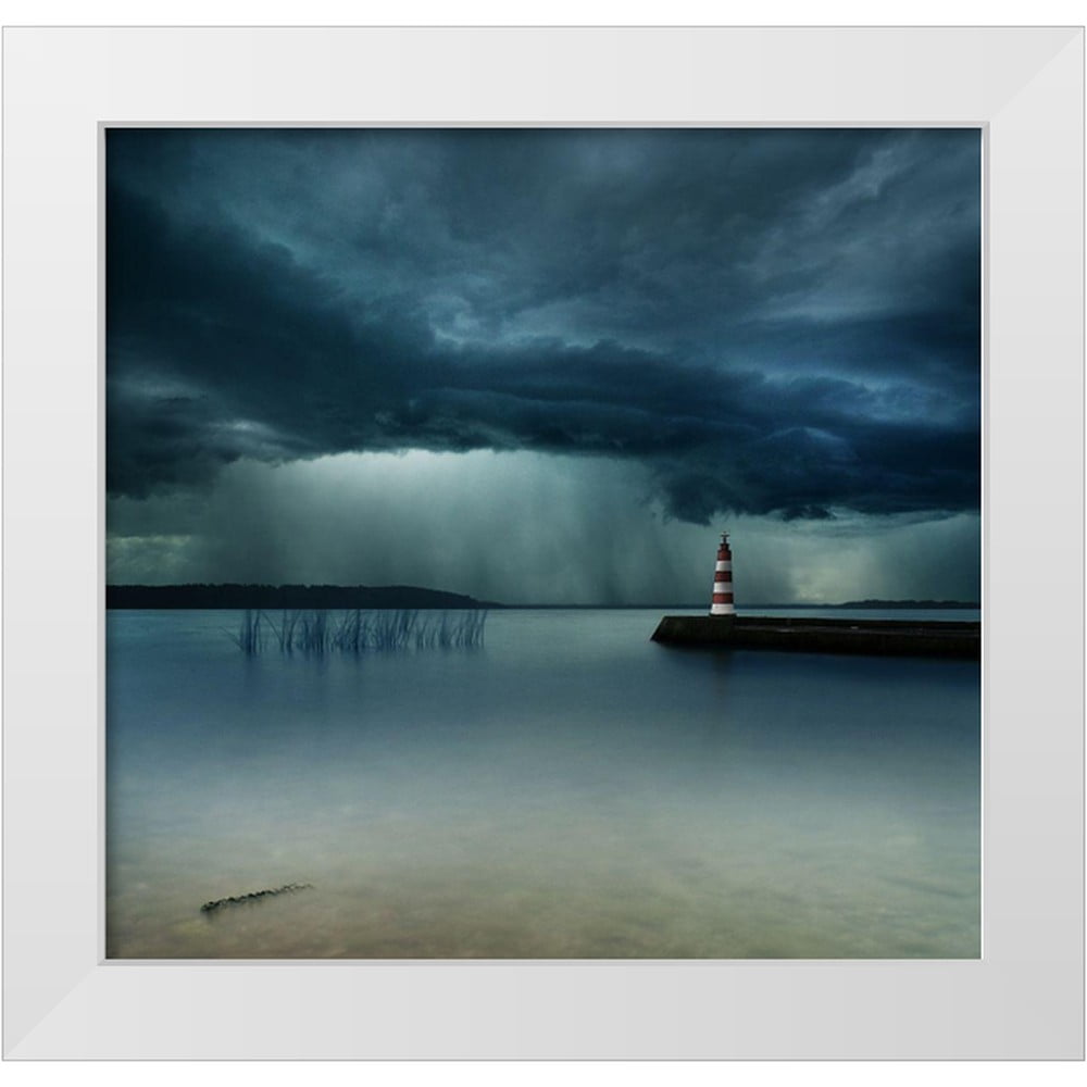 Zarys, Mindaugas 27x26 White Modern Wood Framed Museum Art Print Titled ...