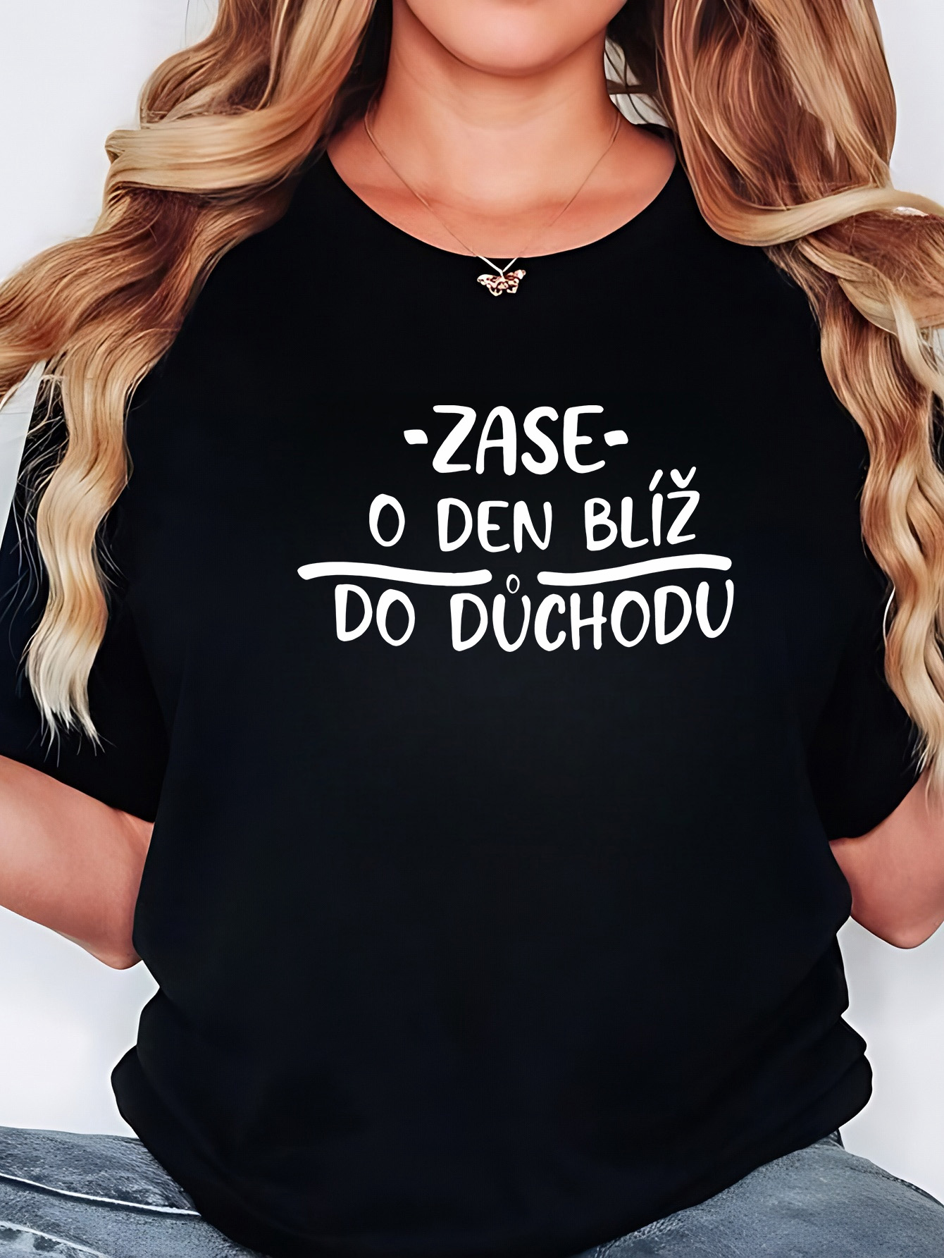 Zase O Den Blíž Do Důchodu Czech Inspired Retirement Themed Graphic T ...