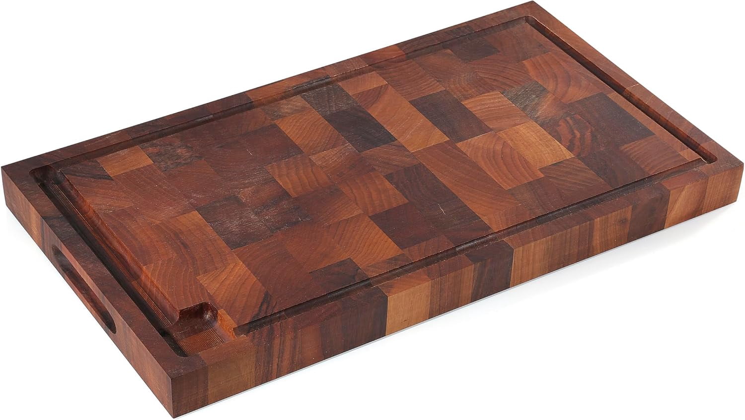 Zassenhaus Walnut End Grain Chopping Block Cutting Board with Juice ...