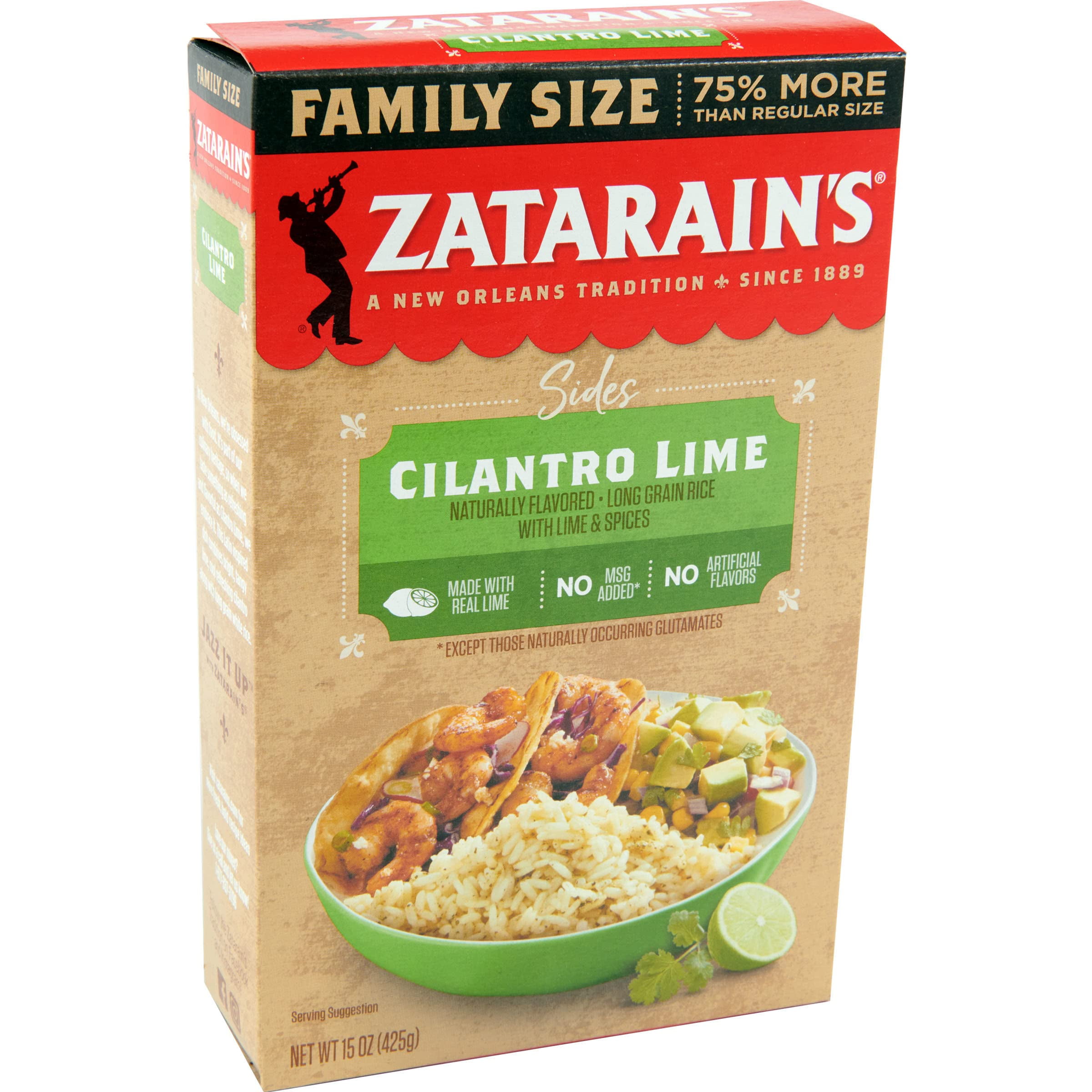 Zatarain,S Family Size Cilantro Lime Rice, 15 Oz (Pack Of 12) - Walmart.com