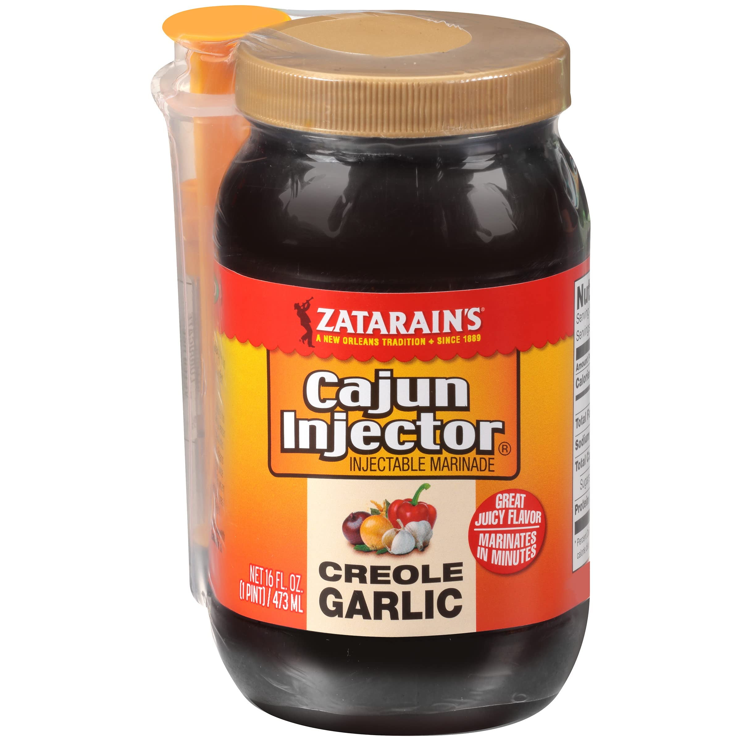 Zatarain's Cajun Injector Creole Garlic HYZ01 Injectable Marinade with ...