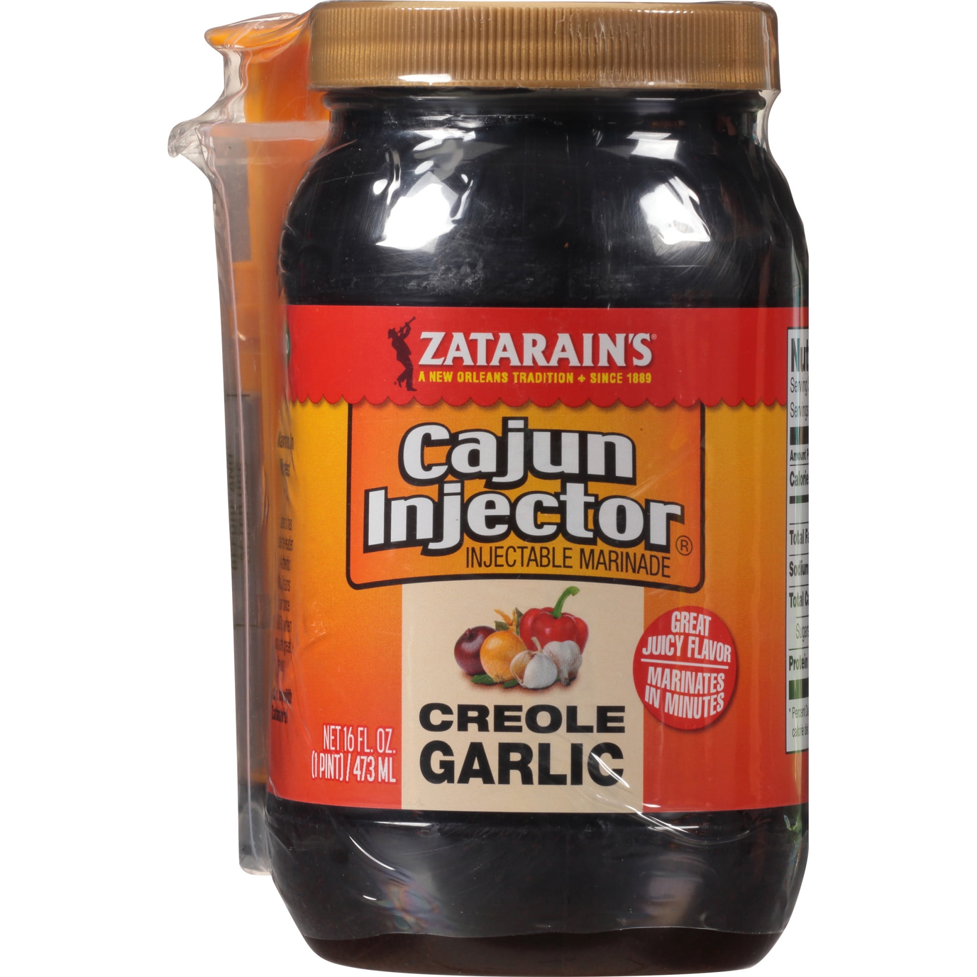Zatarain's Creole Garlic Marinade with Chicken Injection, 16 oz ...