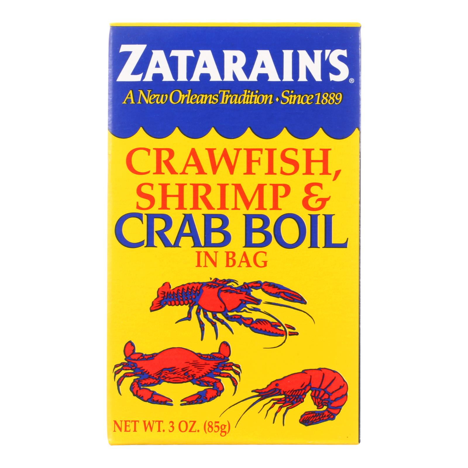 Zatarain's Crab Boil, Dry Seasoning, Case of 6, 3 Oz, Crawfish, Seafood ...