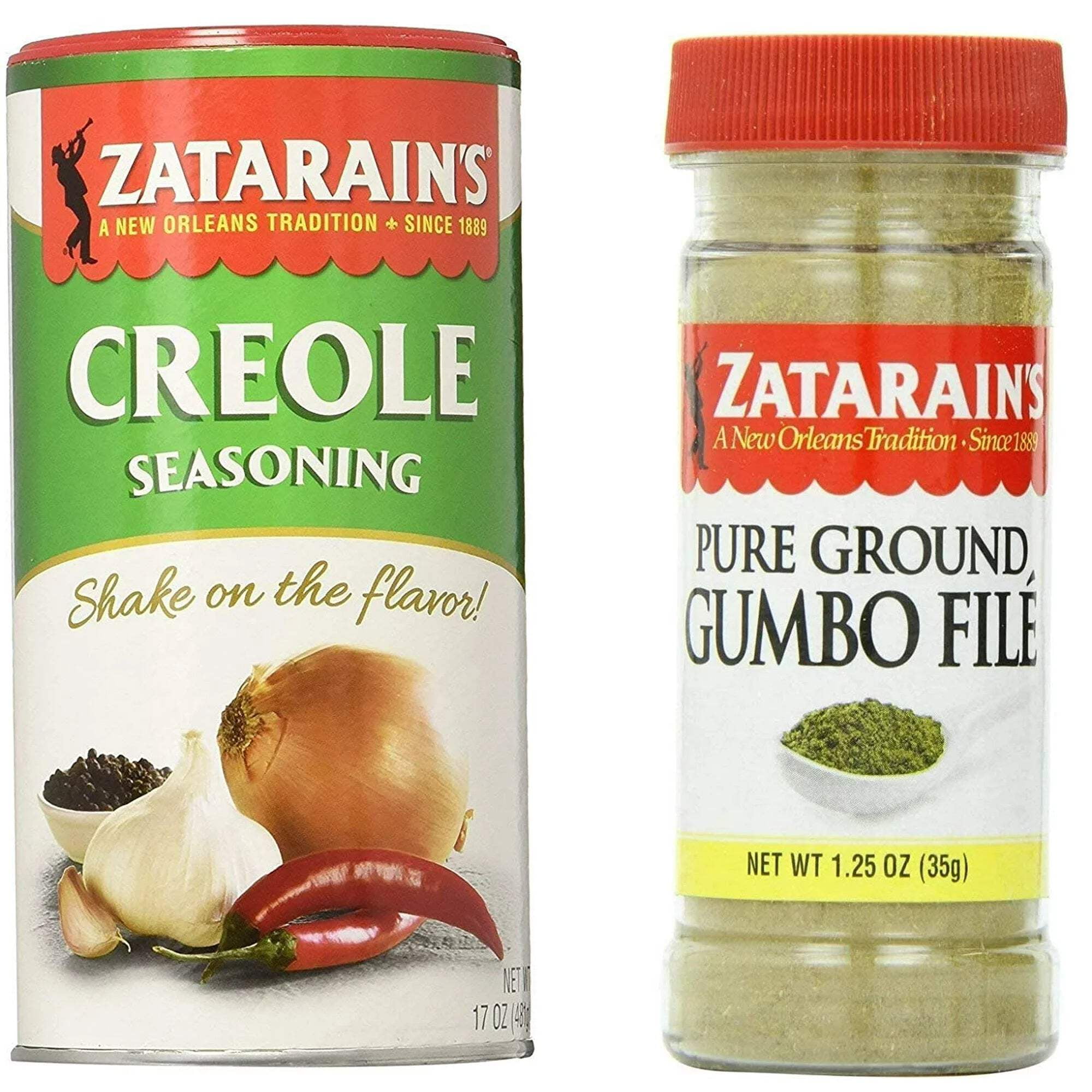 Zatarains Cajun Seasoning Bundle - Creole Seasoning 8oz & Gumbo File 1 ...