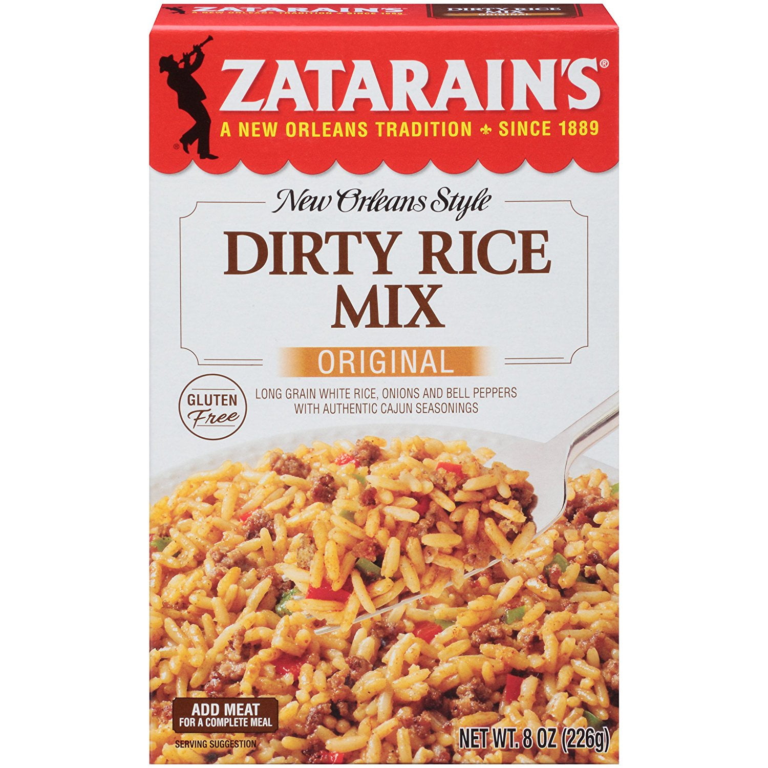 Zatarain's Dirty Rice Mix, Original, 8 OZ (Pack of 2) - Walmart.com