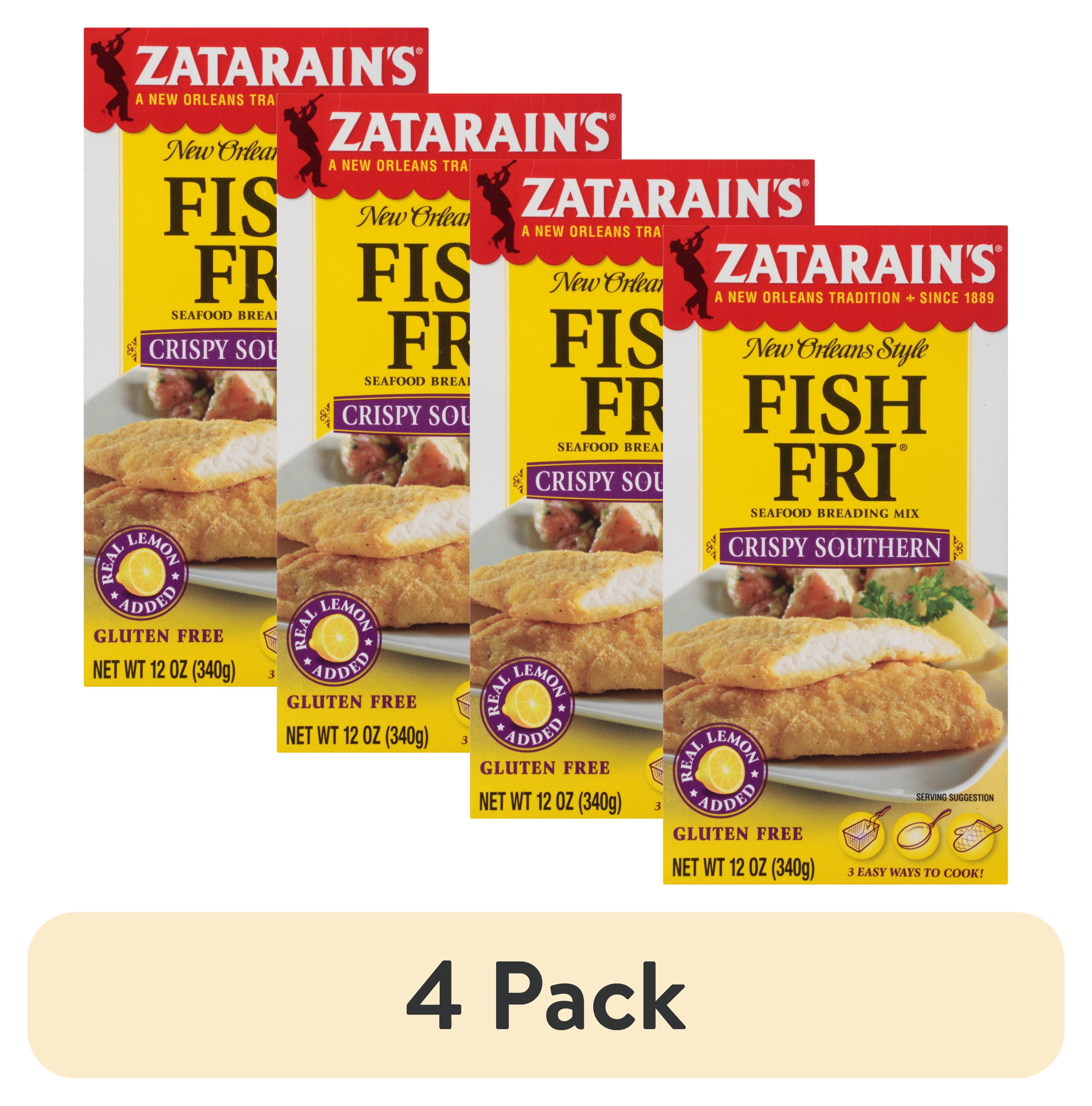 (4 pack) Zatarain's Gluten Free Crispy Southern Fish Fri, 12 oz Box ...