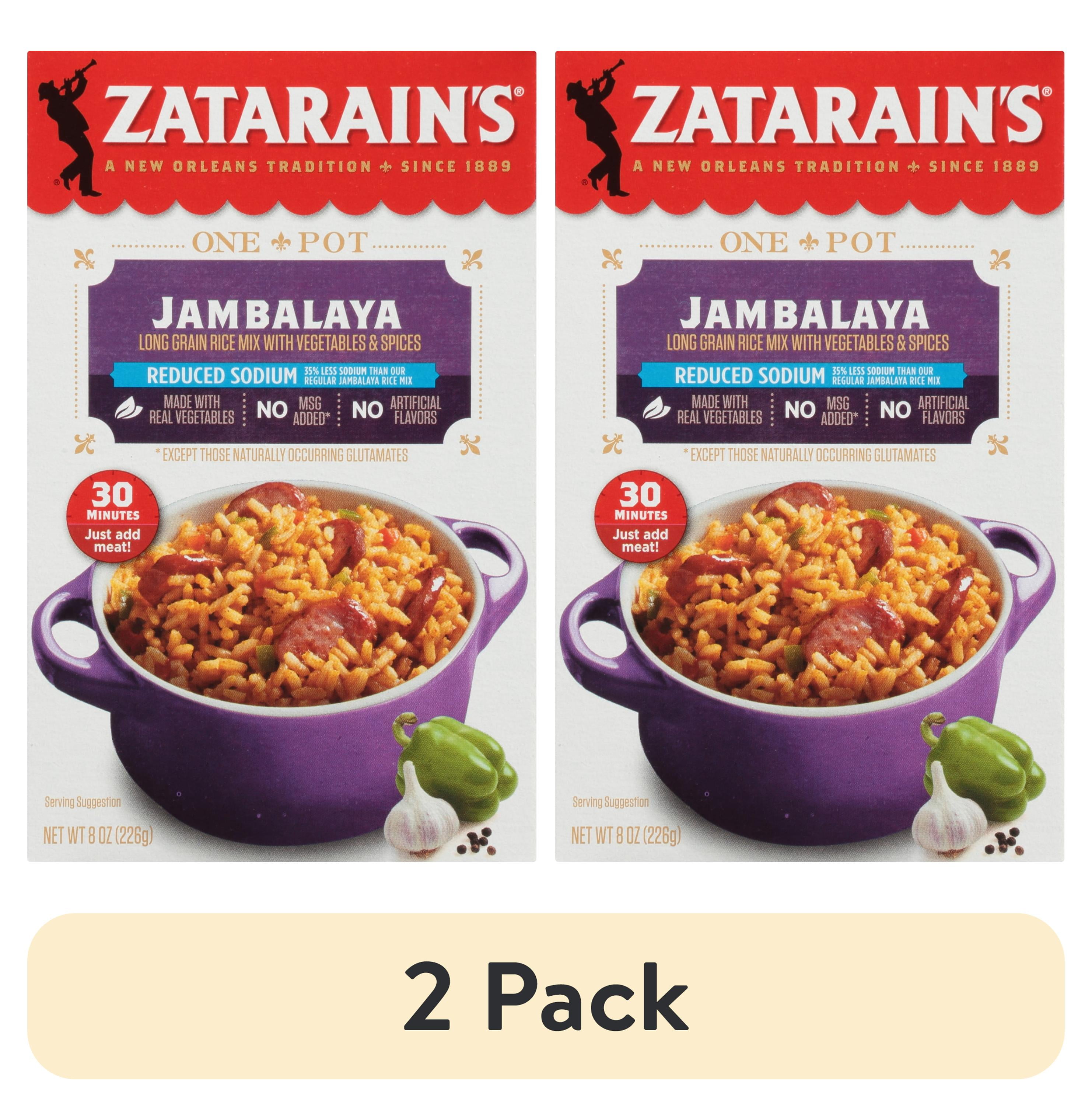 (2 pack) Zatarain's Reduced Sodium Jambalaya, 8 oz Box - Walmart.com