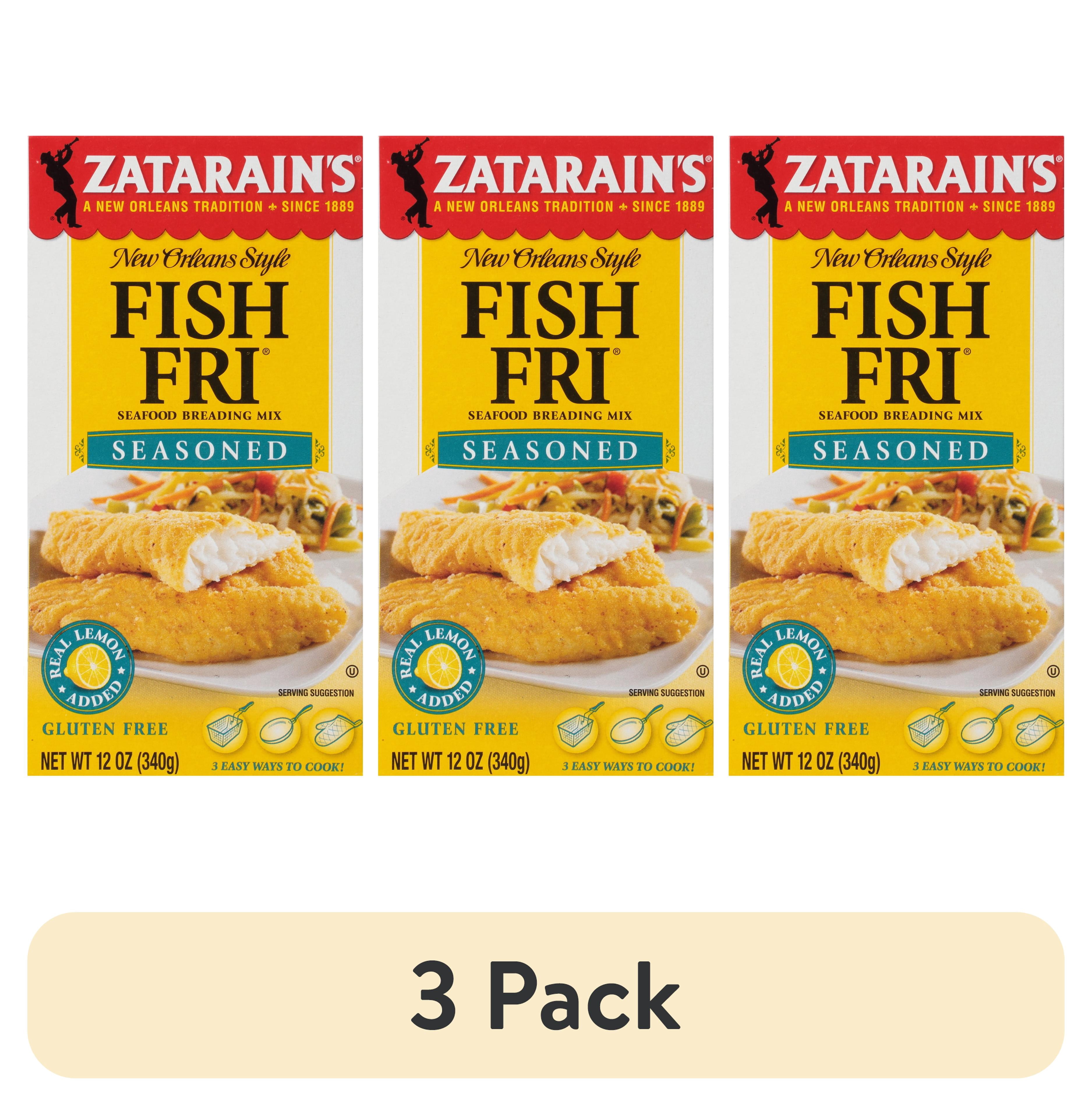 (3 pack) Zatarain's Gluten Free Seasoned Fish Fri, 12 oz Box - Walmart.com
