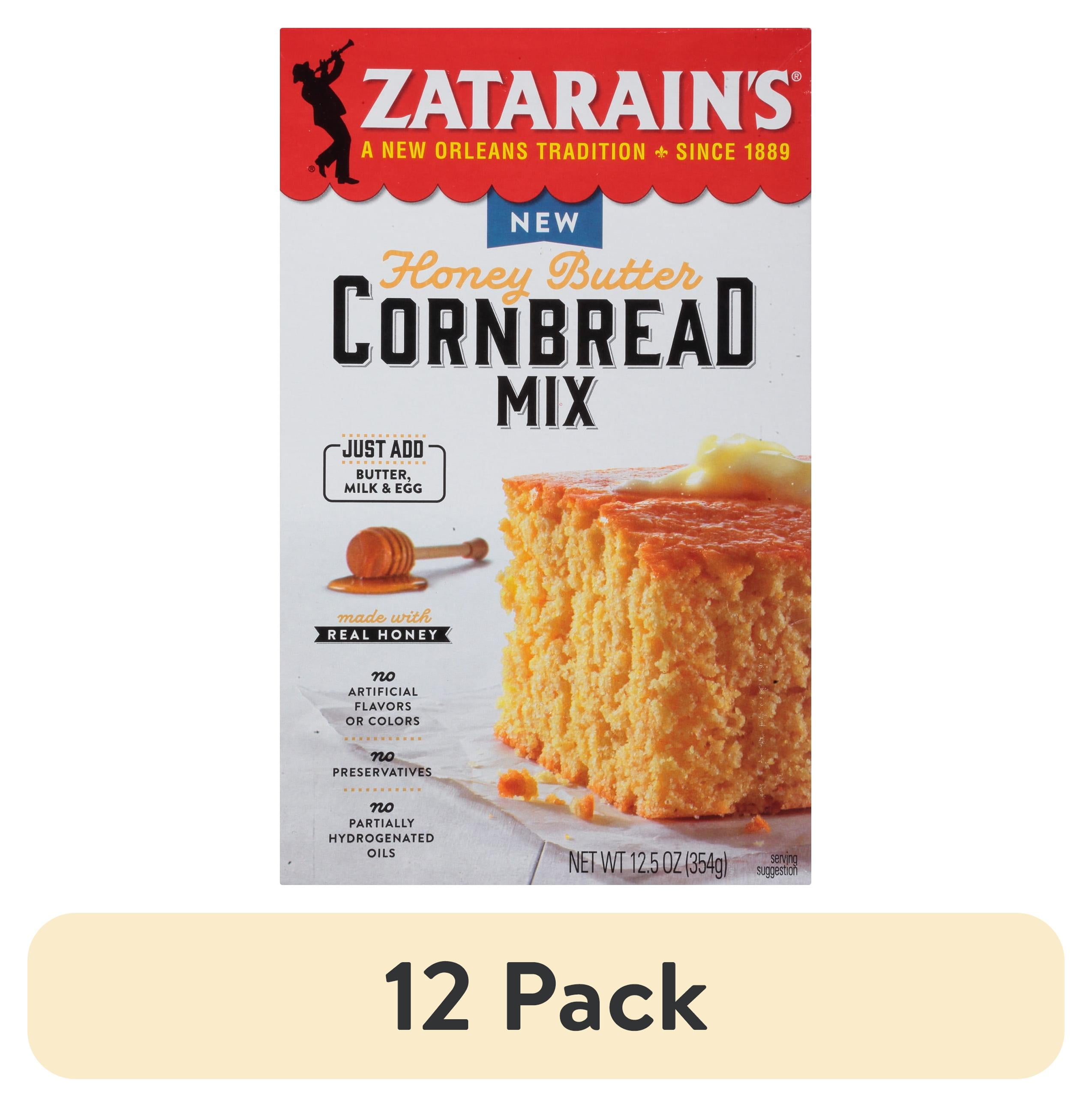 (12 pack) Zatarain's Honey Butter Cornbread Mix, 12.5 oz Box - Walmart.com