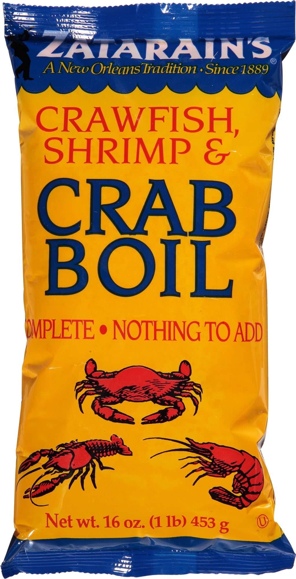 Zatarain's Kosher Crawfish, Shrimp & Crab Boil, 16 oz Bag - Walmart.com