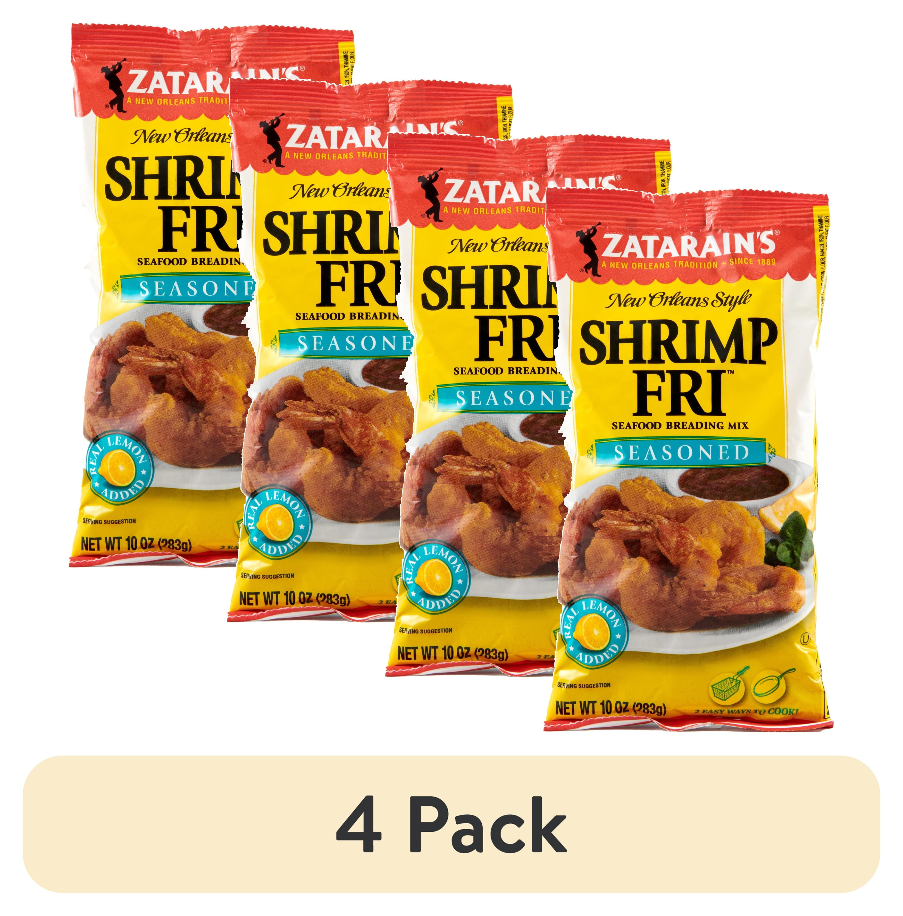 (4 pack) Zatarain's Kosher Seasoned Shrimp Fri, 10 oz Bag - Walmart.com