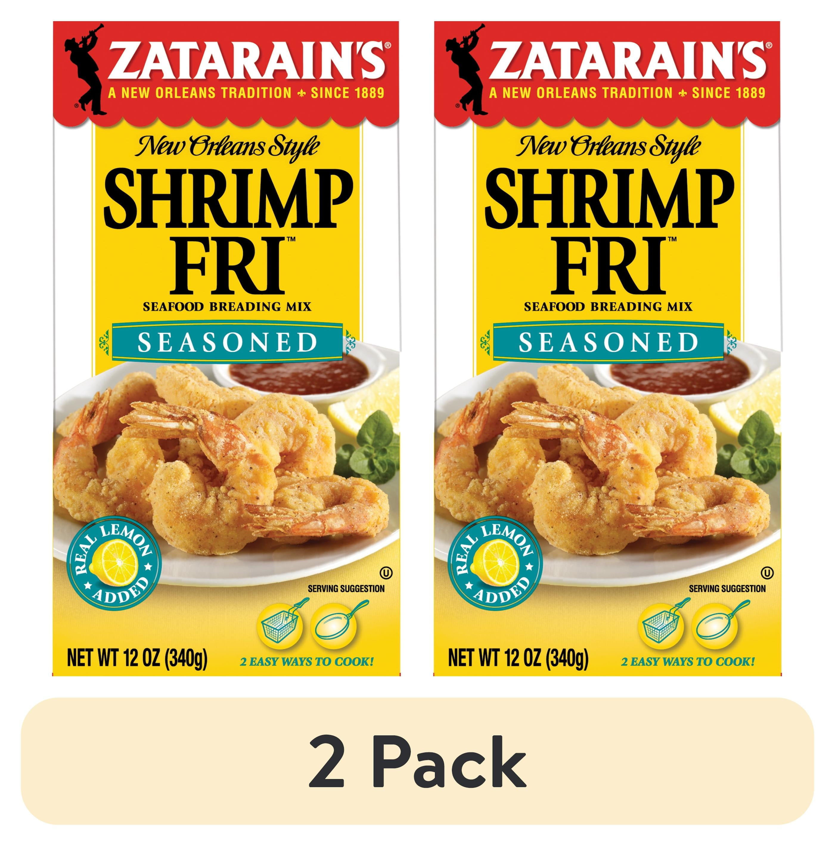 (2 pack) Zatarain's Kosher Seasoned Shrimp Fri, 12 oz Box - Walmart.com