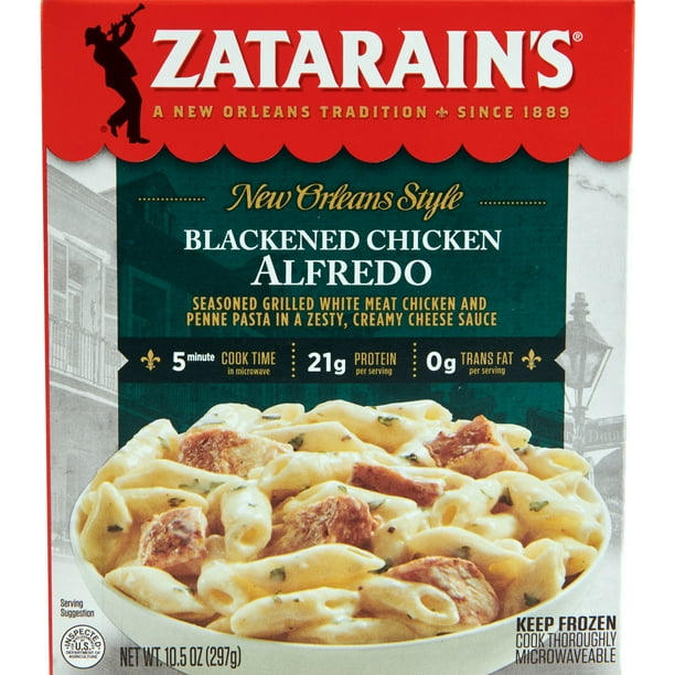 Zatarain's No Artificial Flavors Blackened Chicken Alfredo Frozen ...