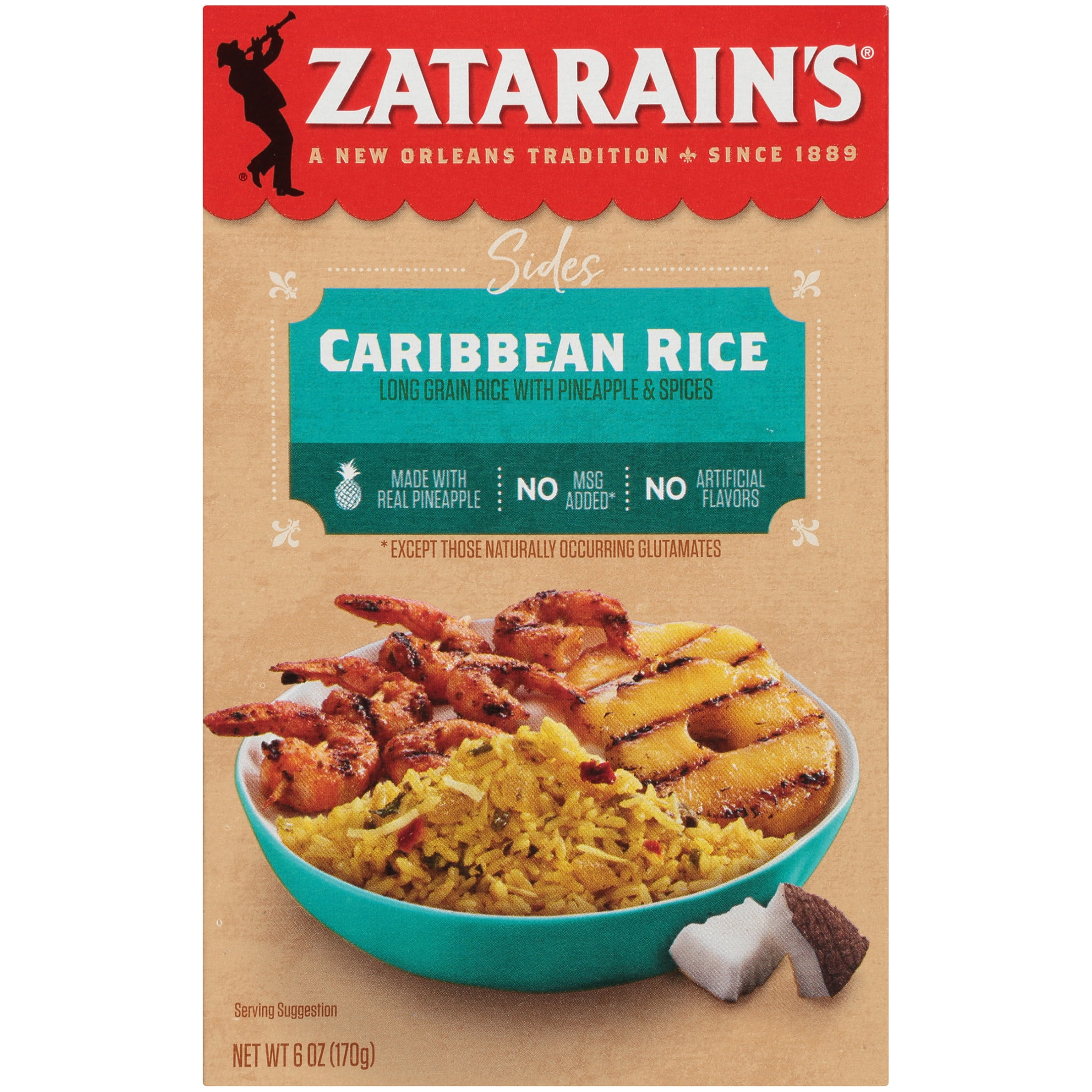 Zatarain's Gluten-Free Caribbean Rice Mix, 6oz - Garlic Flavor with ...