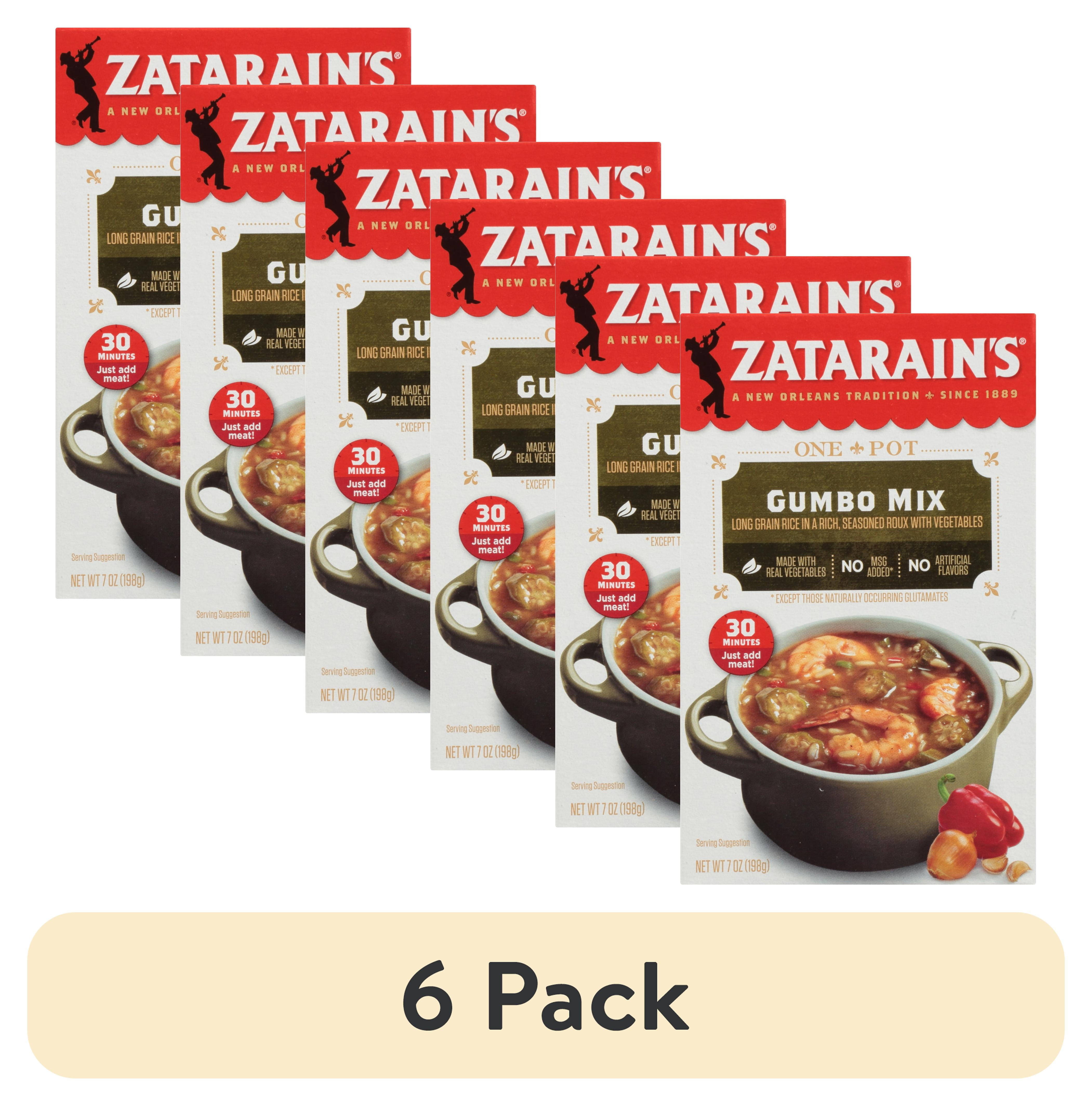 (6 pack) Zatarain's No Artificial Flavors Gumbo Mix, 7 oz Box - Walmart.com