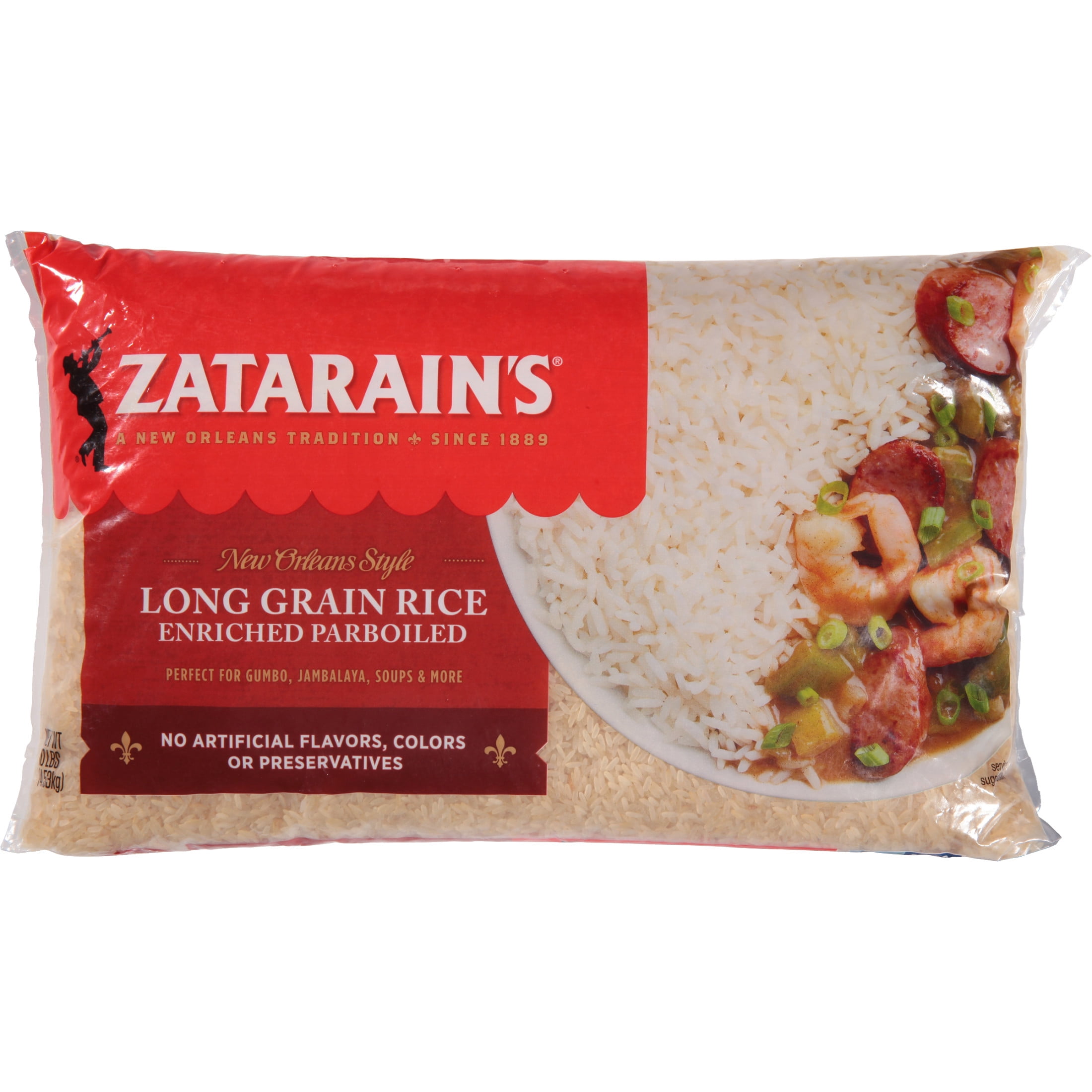 Zatarain's Non-GMO Enriched Parboiled Long Grain Rice, 10.0 lb Bag ...