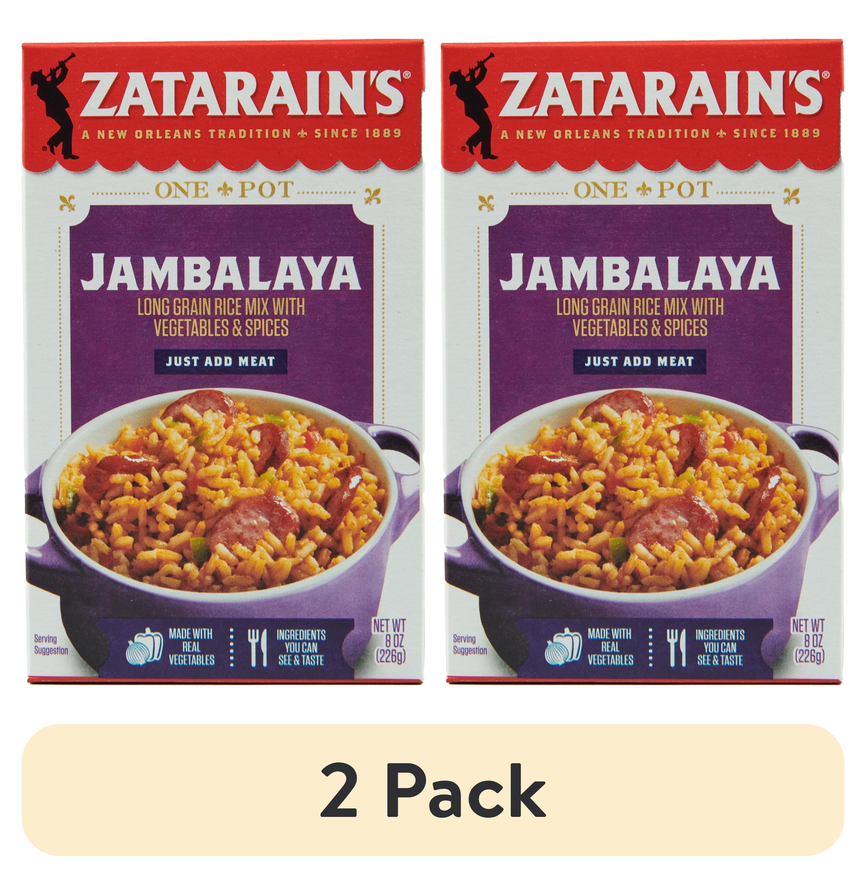 (2 pack) Zatarain's Non-GMO Jambalaya Rice Mix, 8 oz Box - Walmart.com
