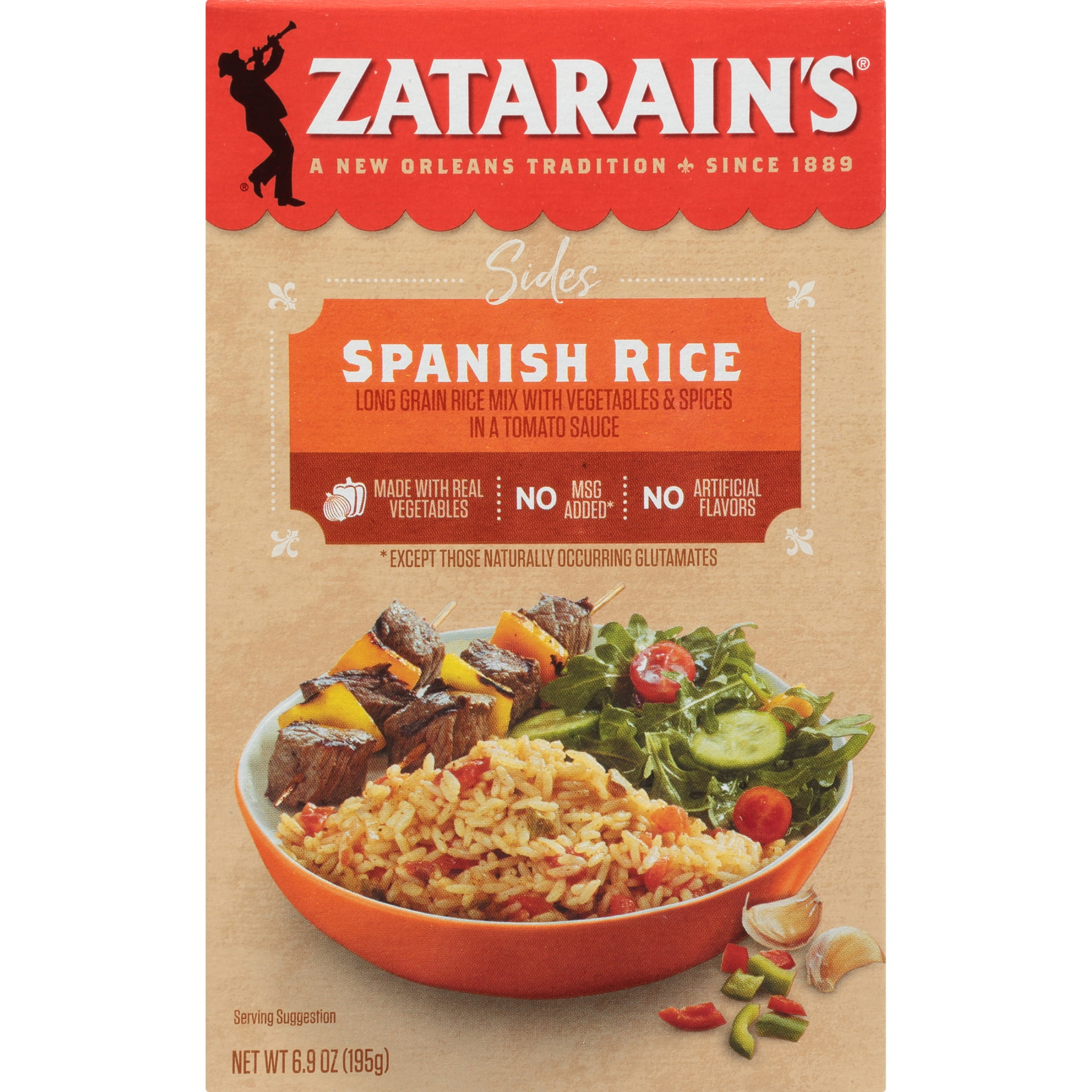 Zatarain's Ready Dinner Mix: Non-GMO Gluten Free Spanish Rice, 6.9 oz ...