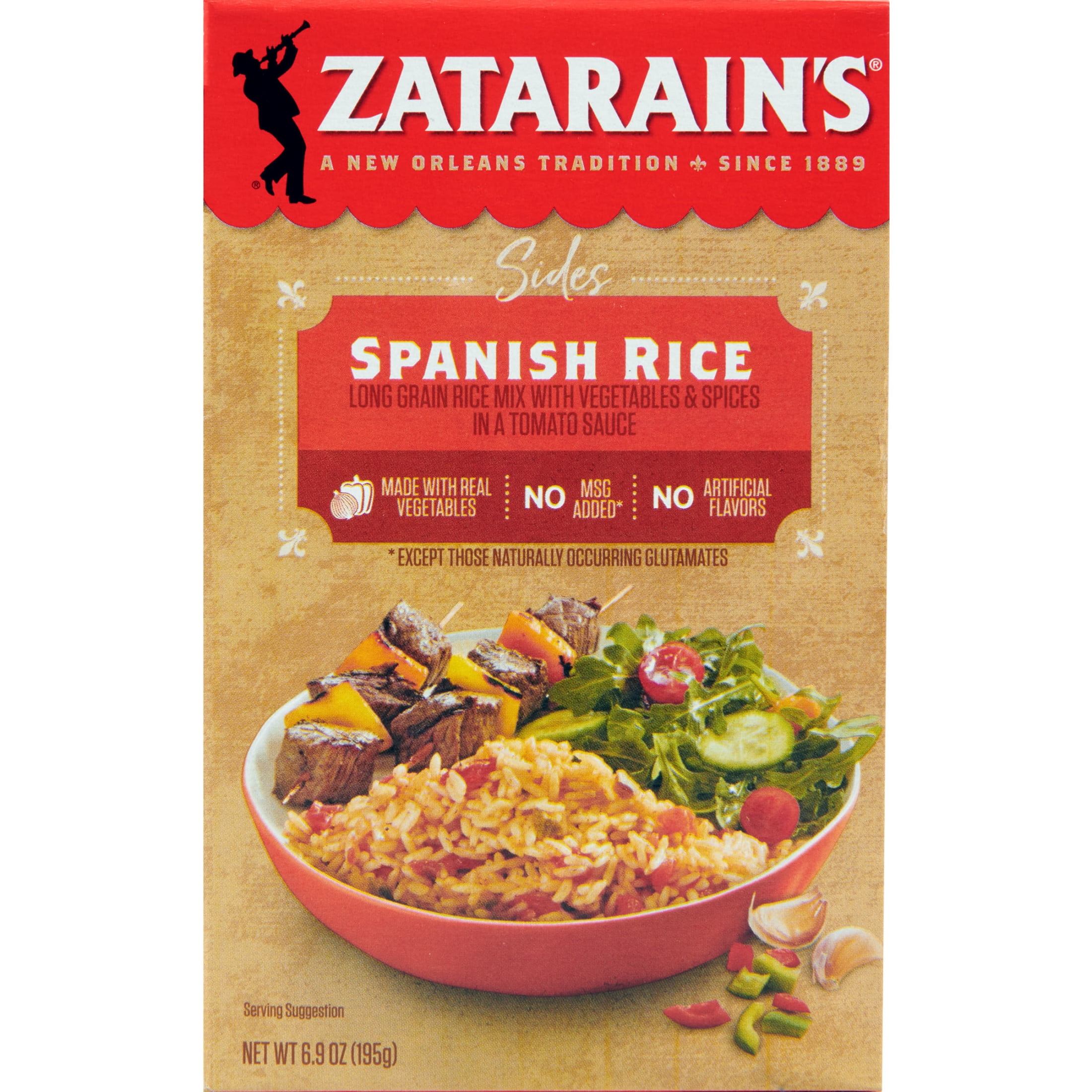 Zatarain's Ready Dinner Mix: Non-GMO Gluten Free Spanish Rice, 6.9 oz ...