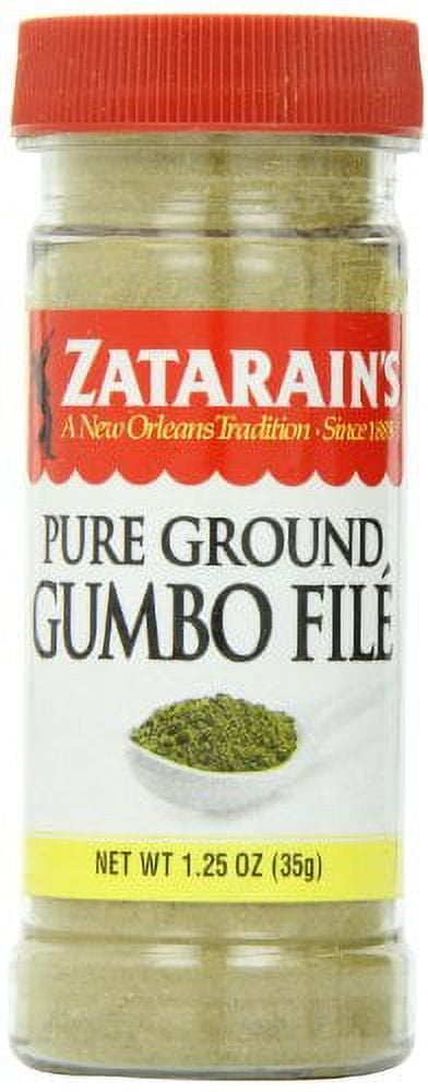 Zatarain's Authentic Creole Gumbo File Spice, Pure Ground, 1.25 oz ...