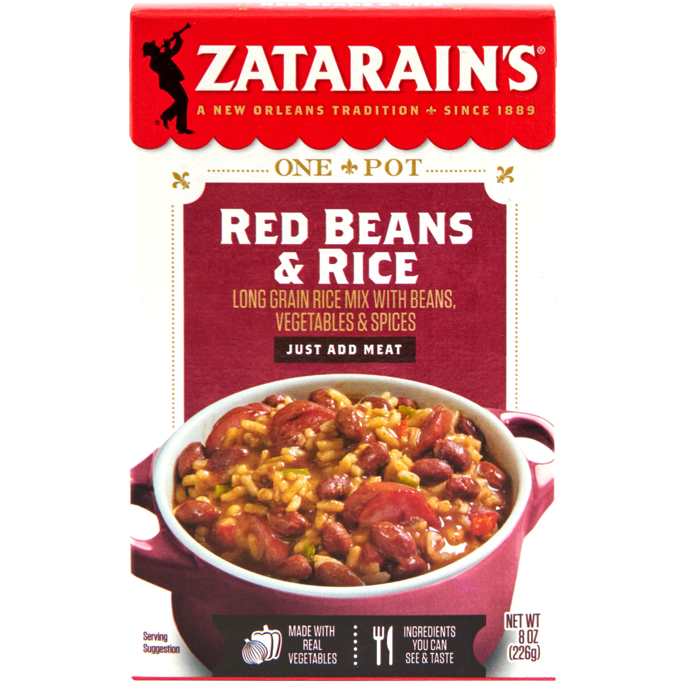 Zatarain's Red Beans & Rice Dinner Mix - 8 oz Packaging May Vary (Pack ...