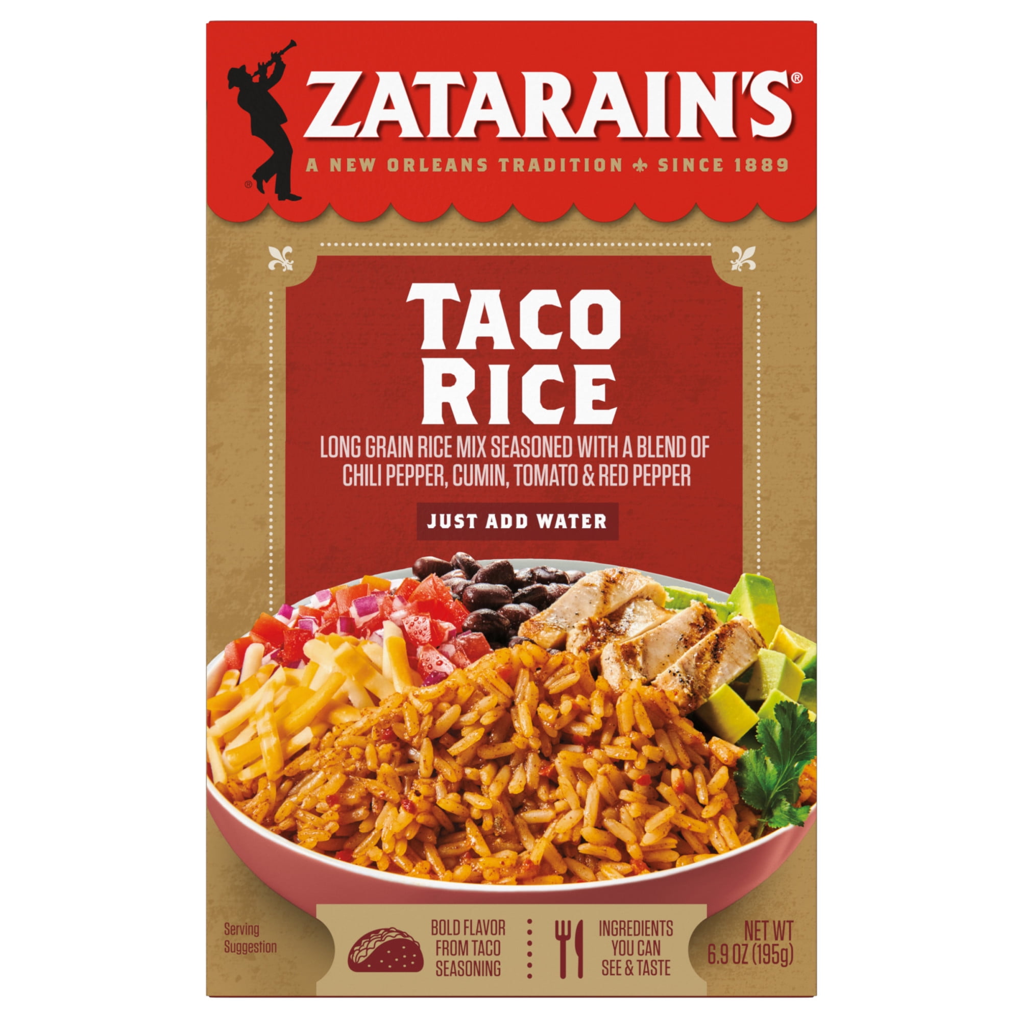 Zatarain's Taco Rice Mix, 6.9 oz - Walmart.com