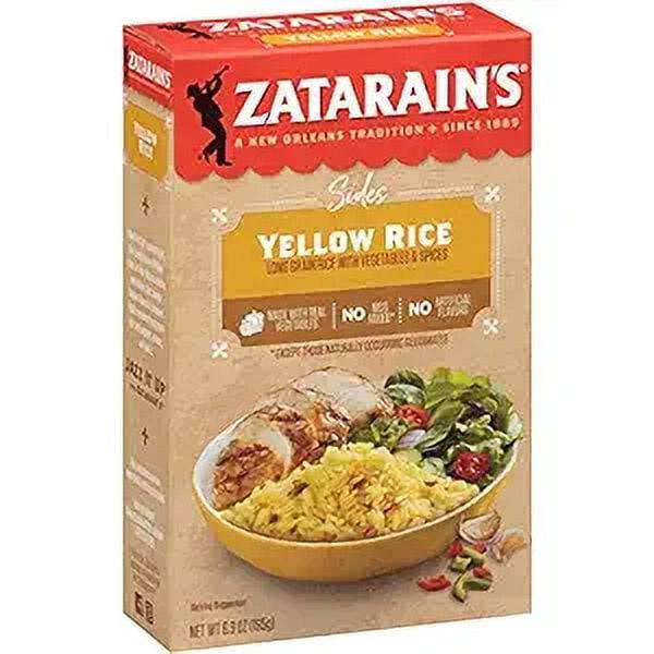 Zatarain's Yellow Rice, 6.9 oz, Enriched Long Grain, Turmeric, Onion ...
