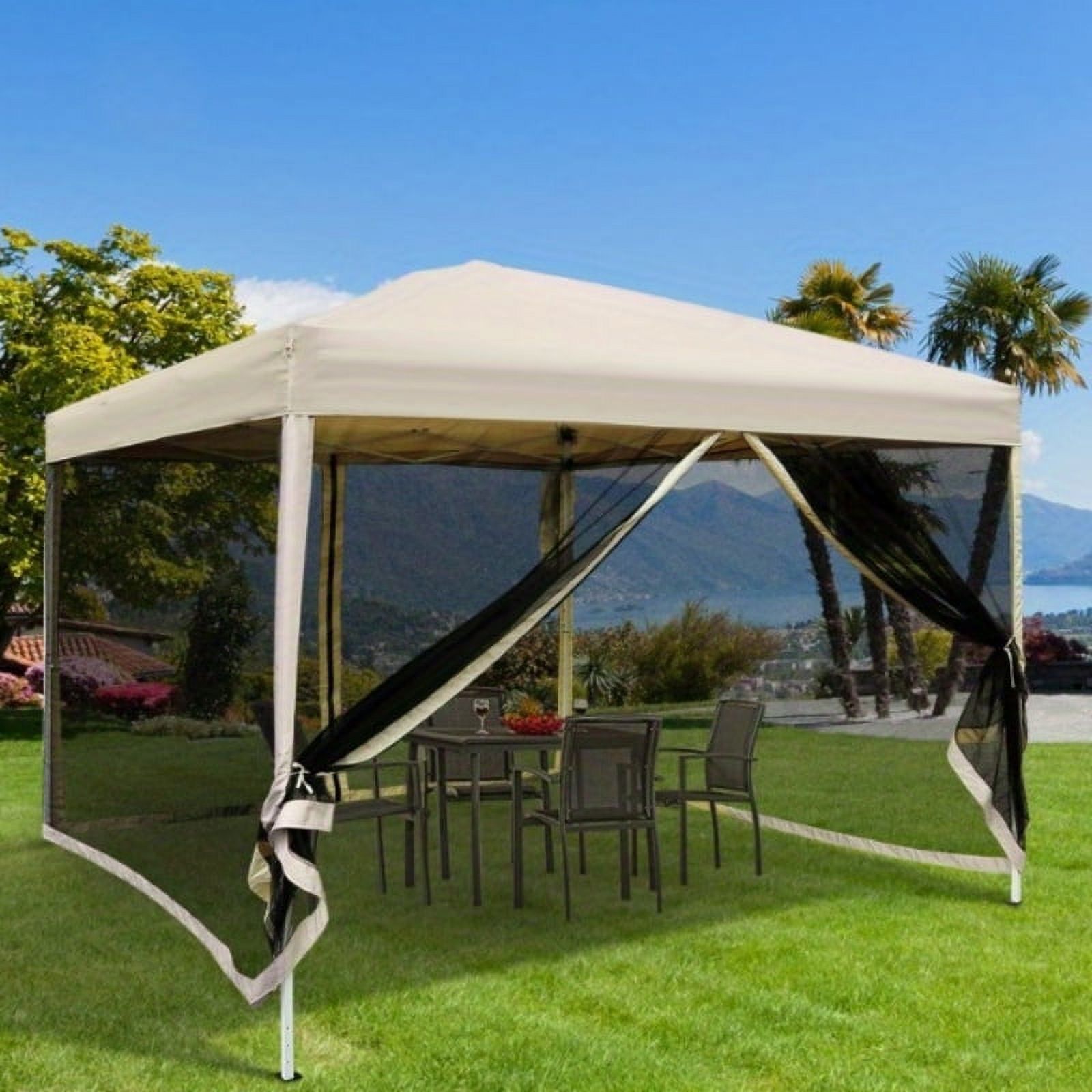 Zateety 10'X 10 'pop-up Ceiling with Mesh, Instant Screen Room ...