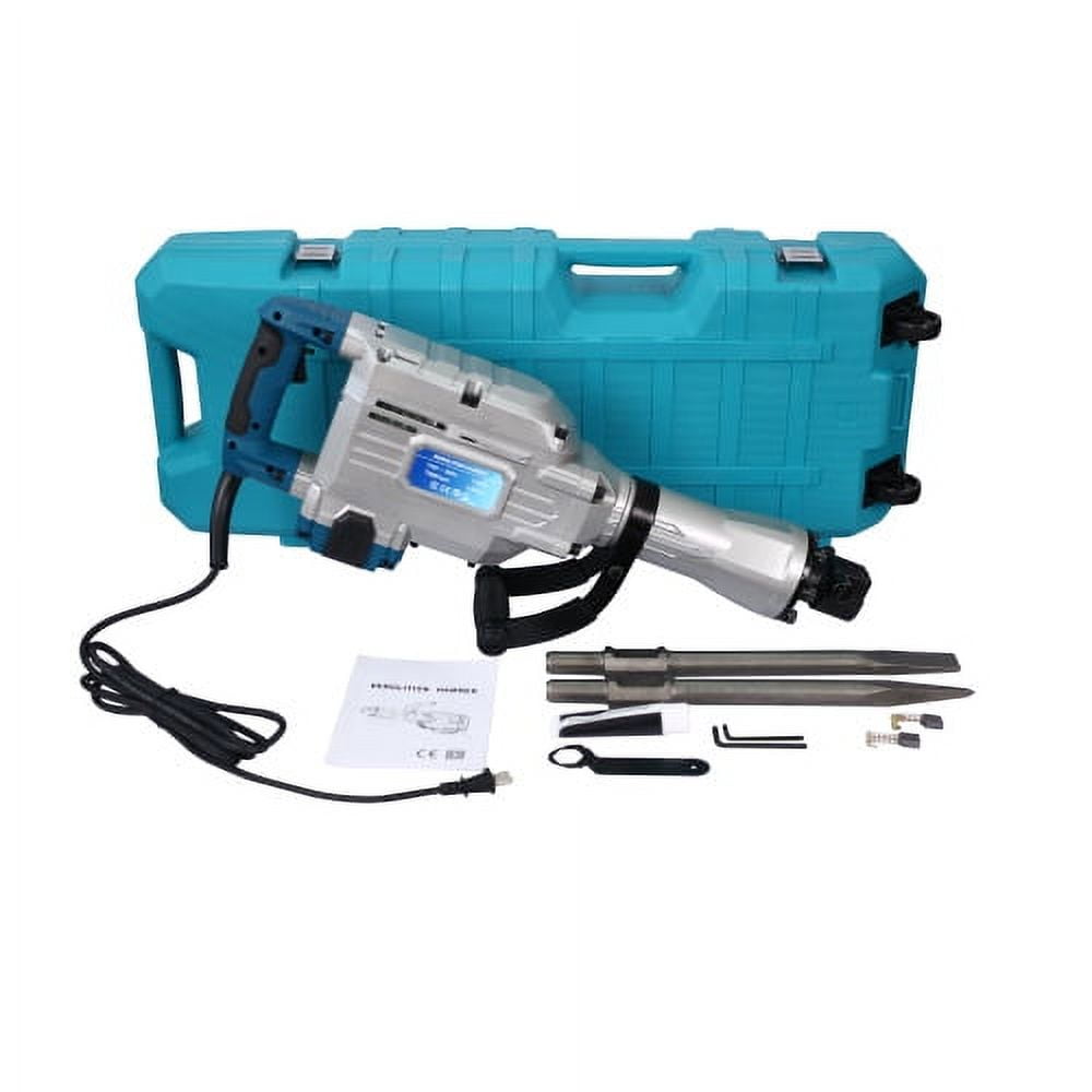 Zateety 1700W 1900 BPM Electric Demolition Jack Hammer 1-1/8 Inch SDS ...